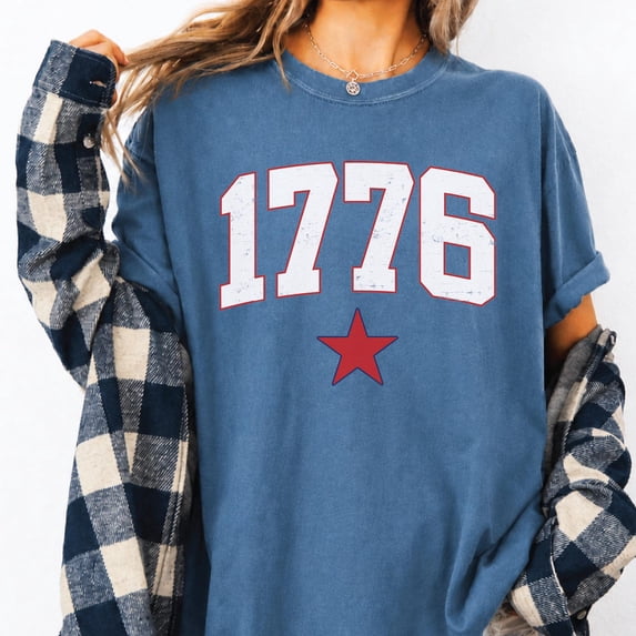 America Patriotic Shirt Americana USA Fourth July Retro Graphic Tee ...