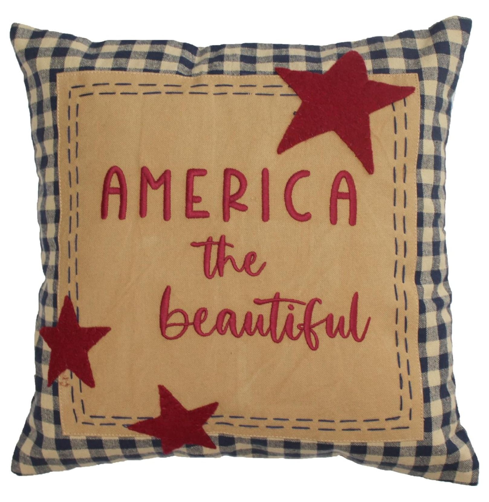 America Pillow|country primitive decorative pillow for bed measures ...