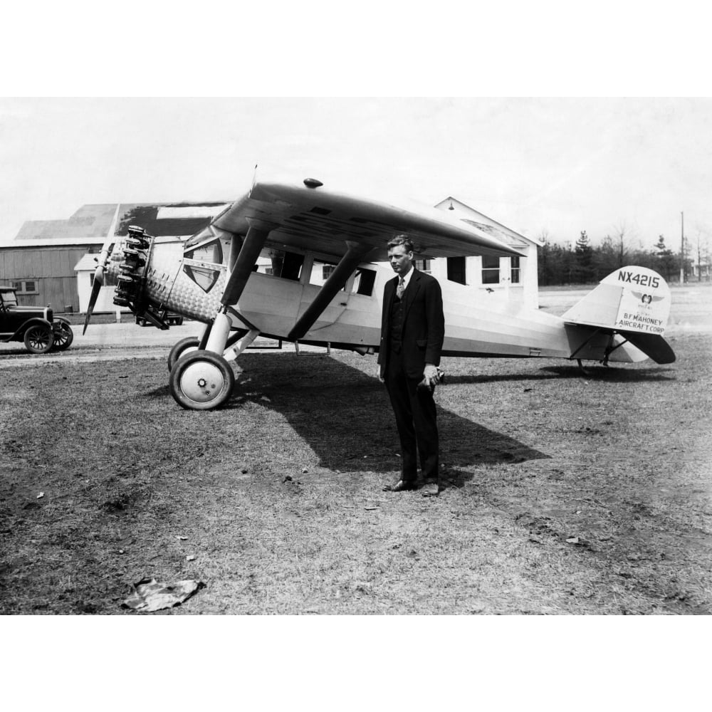 America Pilot Charles Lindbergh History (24 x 18) - Walmart.com