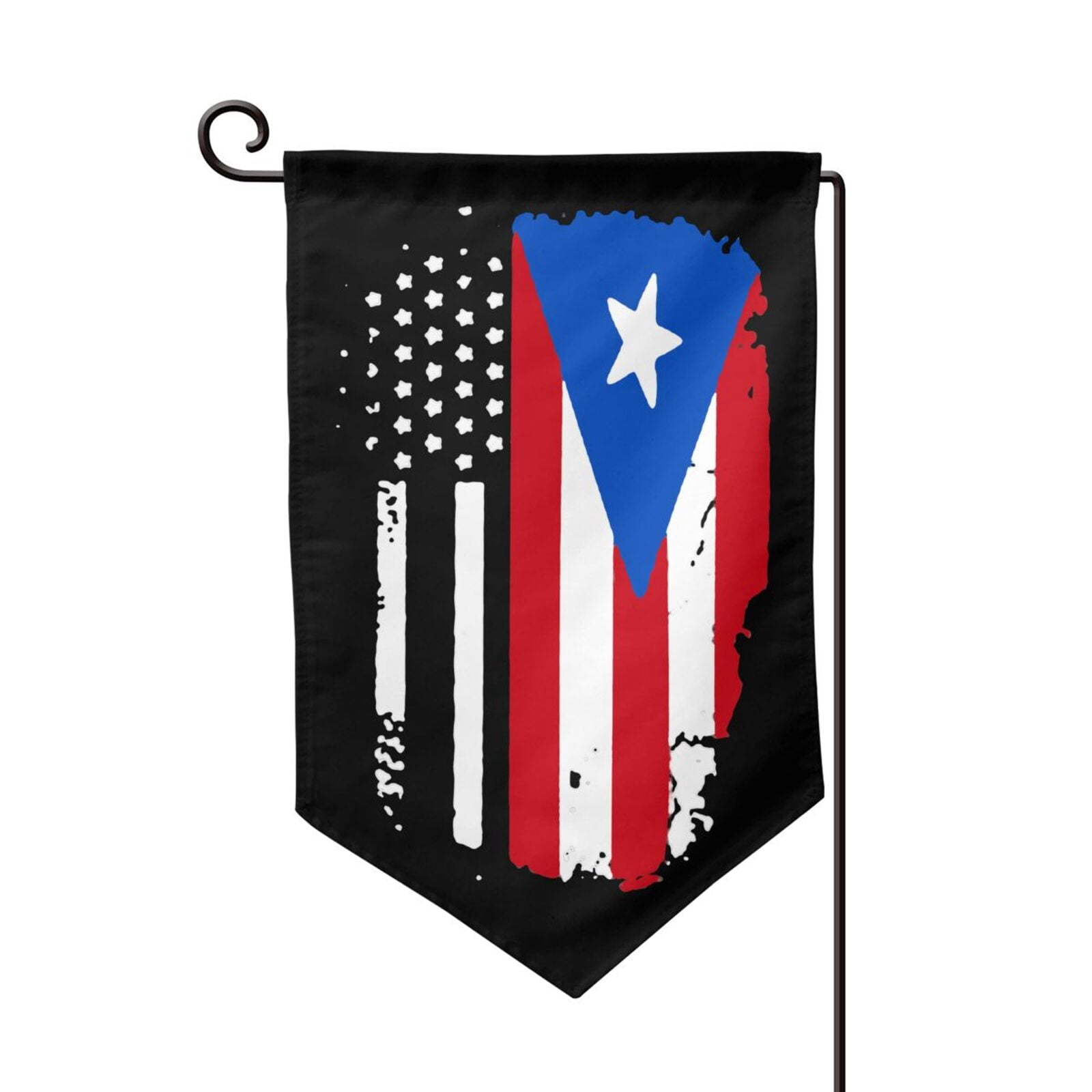 America Puerto-Rico Flag Garden Flag Vertical Double Sided Yard Outdoor ...
