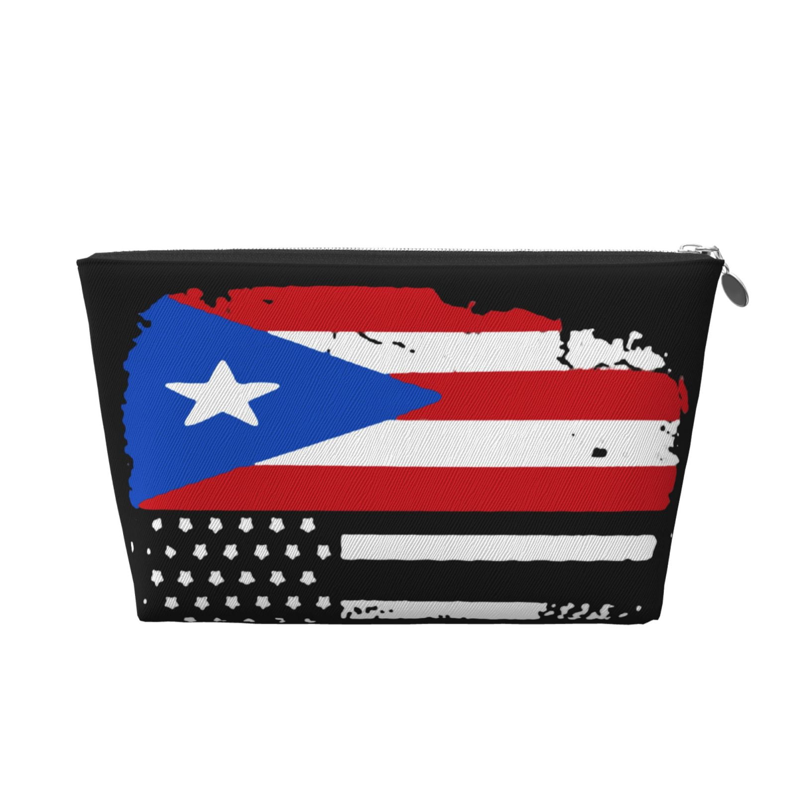 America Puerto-Rico Flag Small Purse Organizer Zipper Cosmetic Handbag ...