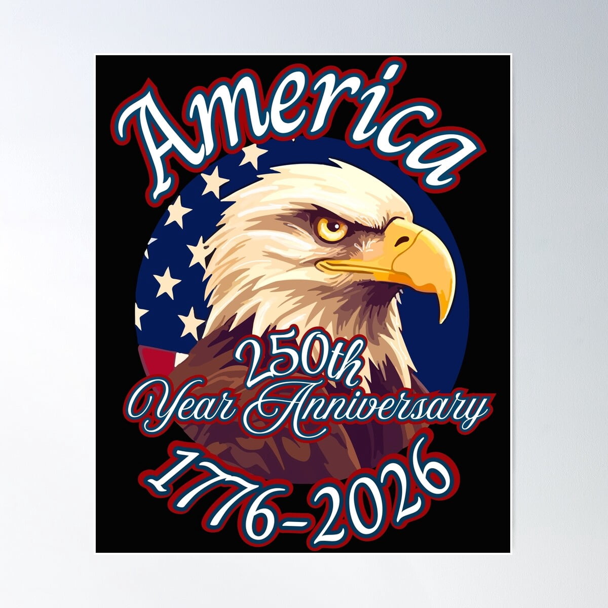 America'S 250Th Anniversary Commemorative Wall Decor Unframed Paper ...