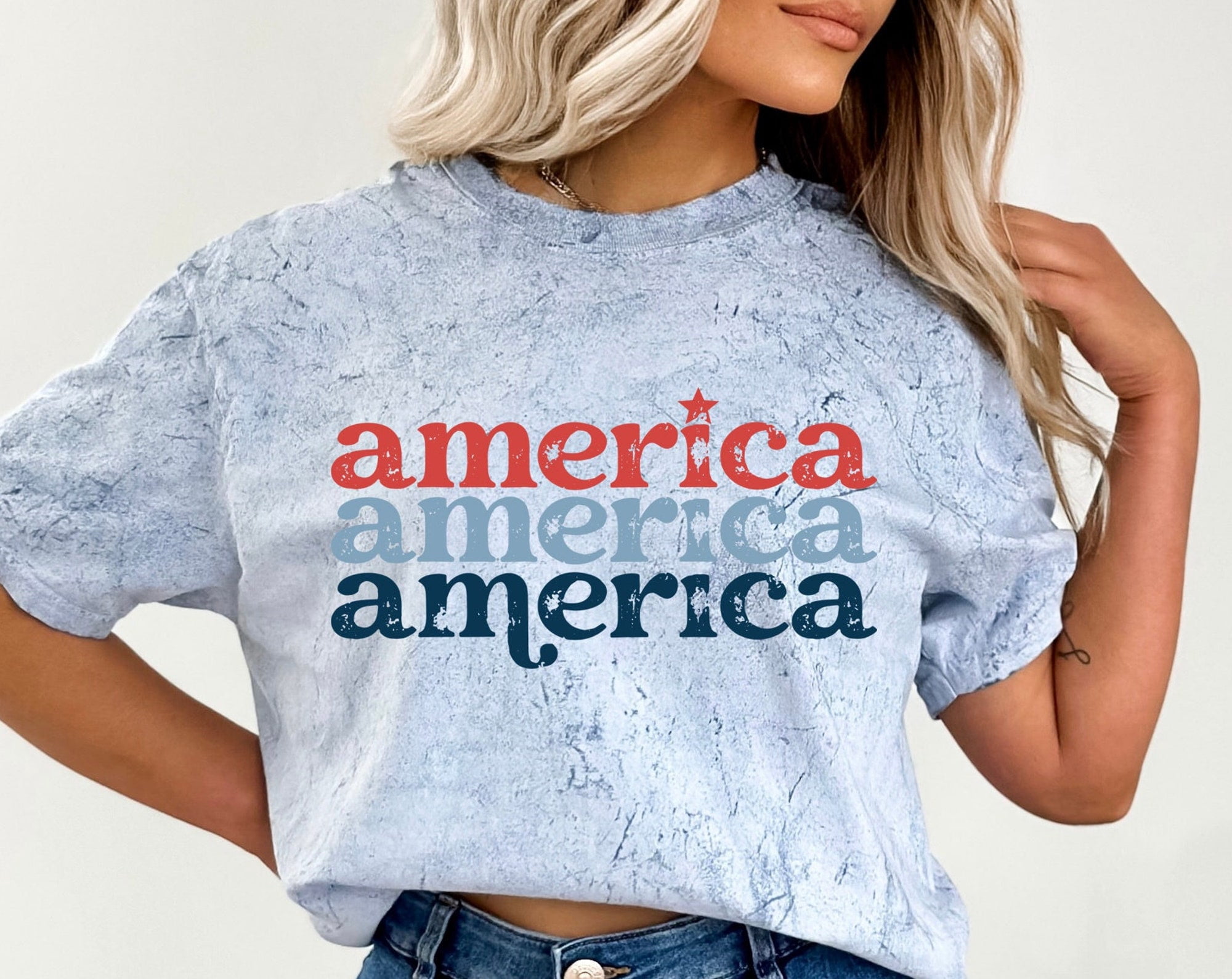 America Shirt 4th of July Tshirt America Fourth Tee Womens 4th of July ...