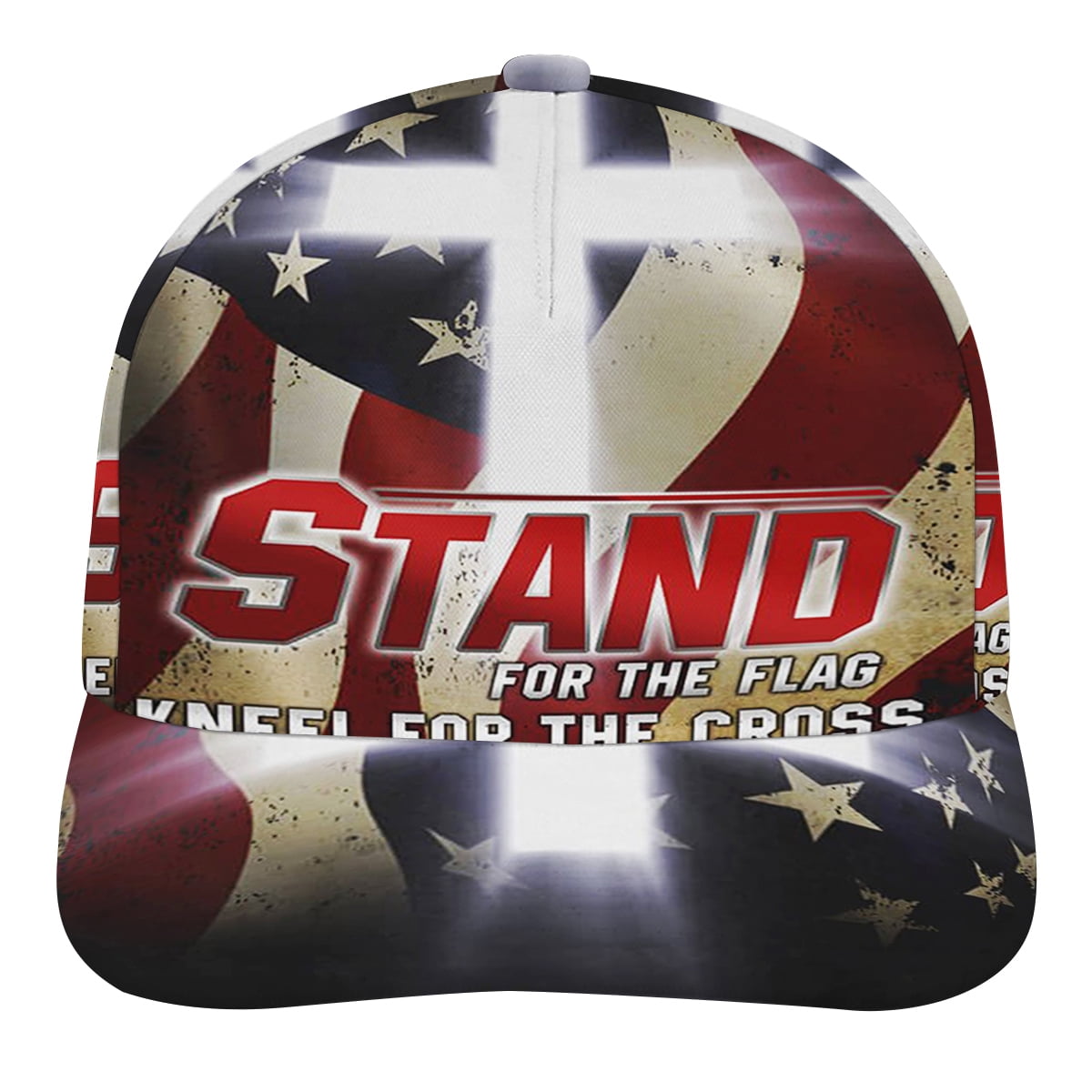 America Stand For The Kneel For The Cross baseball cap hat - Walmart.com