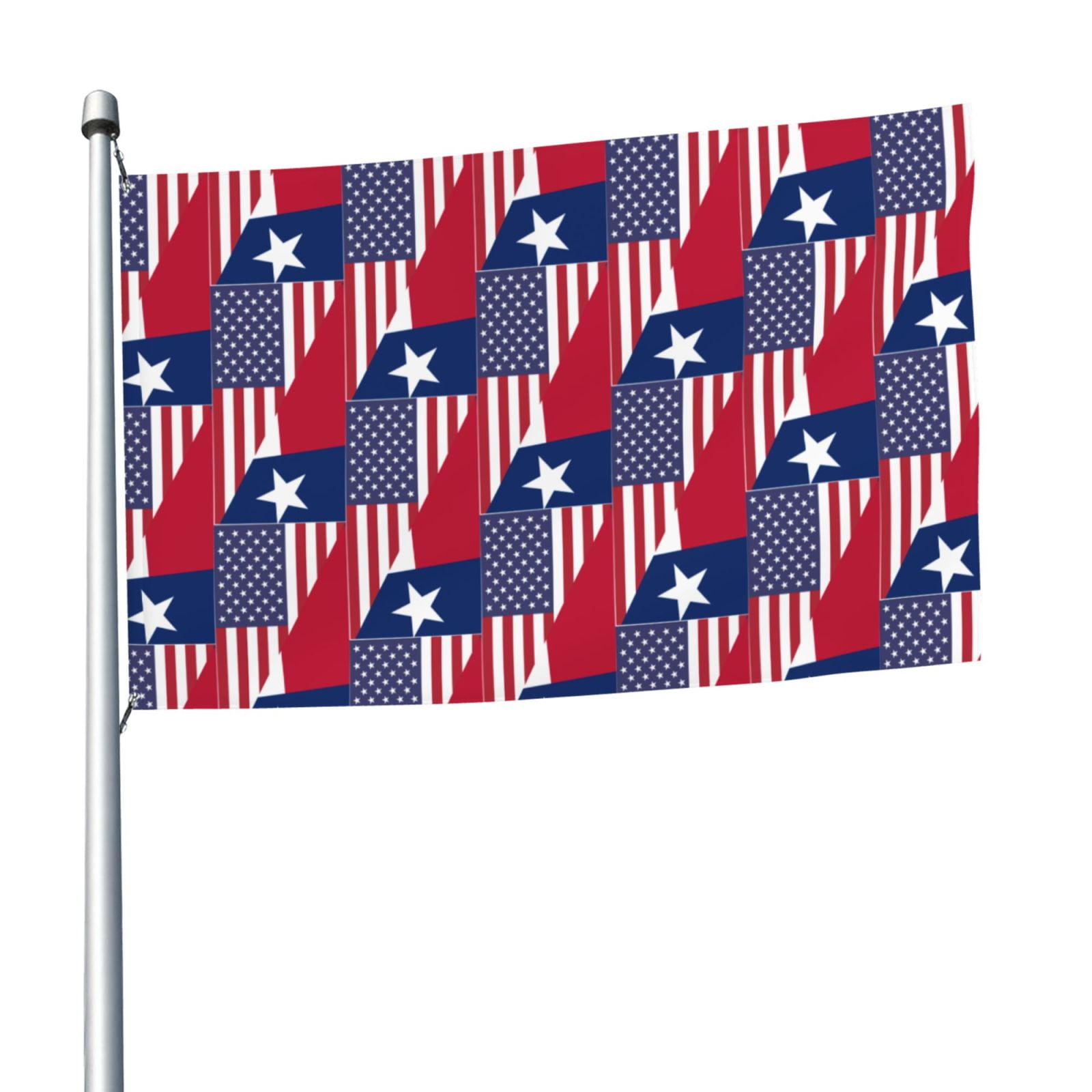 America Texas Flag Flag 5x8 Ft Print Vivid Color Light-Weighted Flags ...