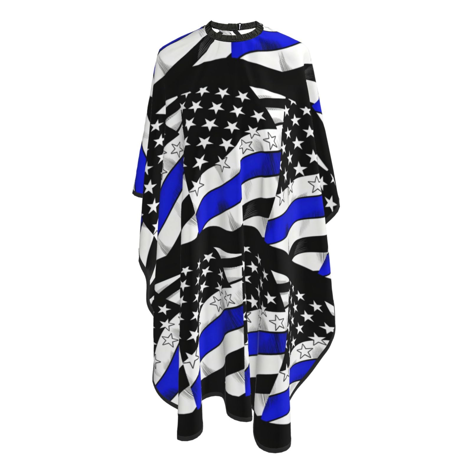 America Thin Blue Line Flag Art Barber Cape Adjustable Hair Cutting ...