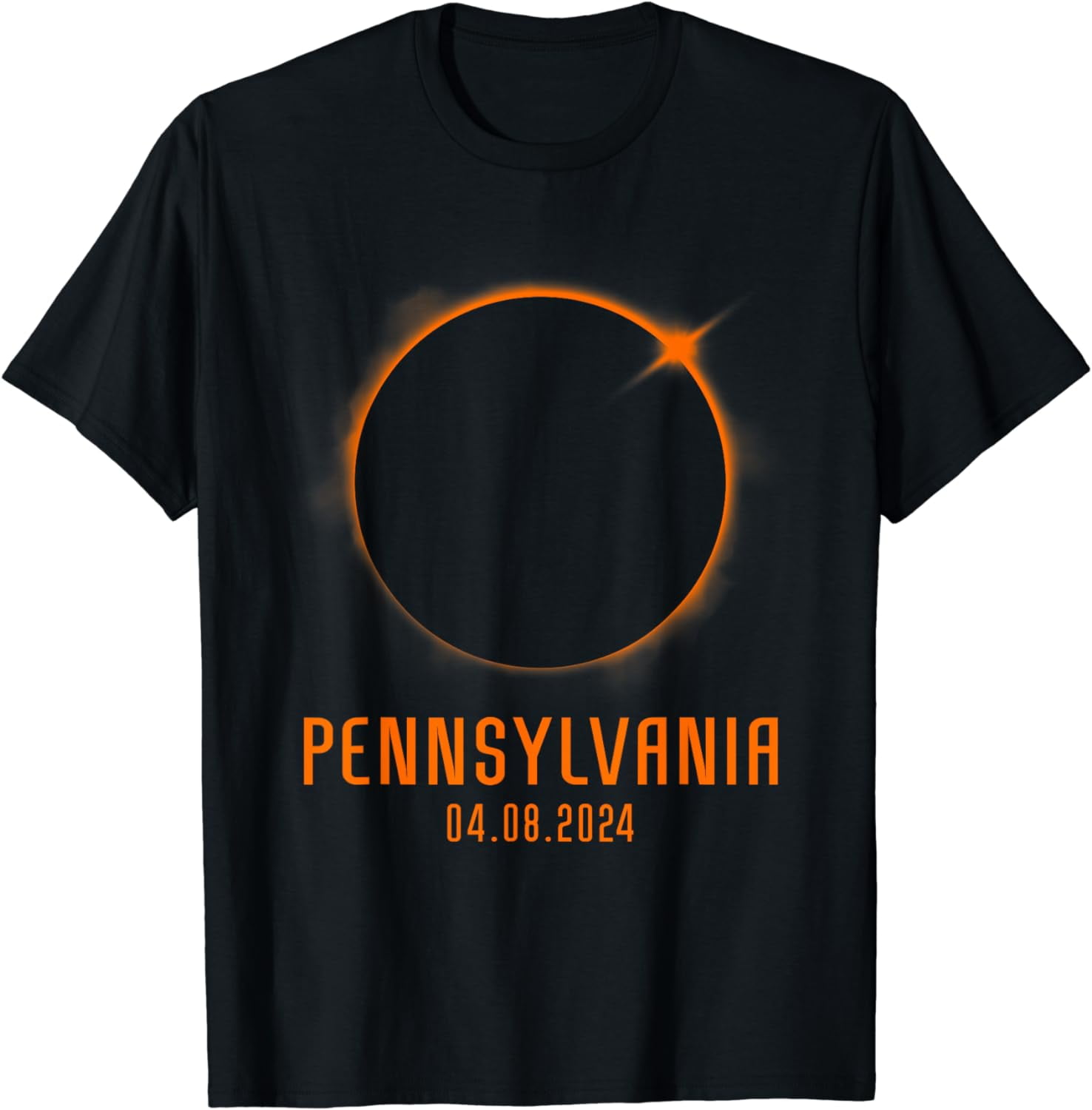 America Total Solar Eclipse April 8th 2024 Pennsylvania T-Shirt ...