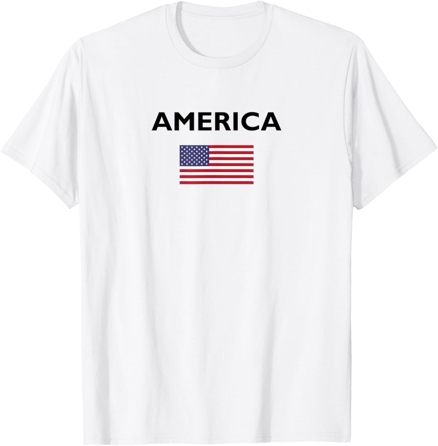 America USA American Flag Light-Color T-Shirt - Walmart.com