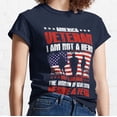 America Us Flag I Am Not A Hero Vintage Distressed Classic T-shirt ...
