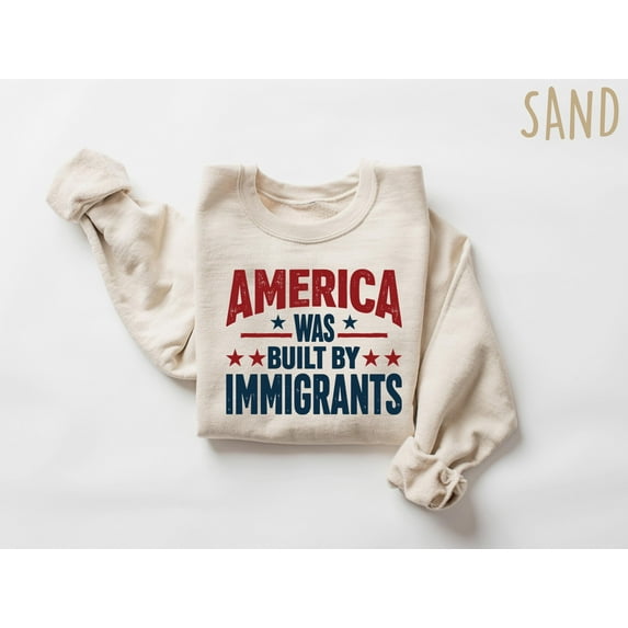 America Was Built By Immigrants T Shirt, Support Refugee Rights T-Shirt ...