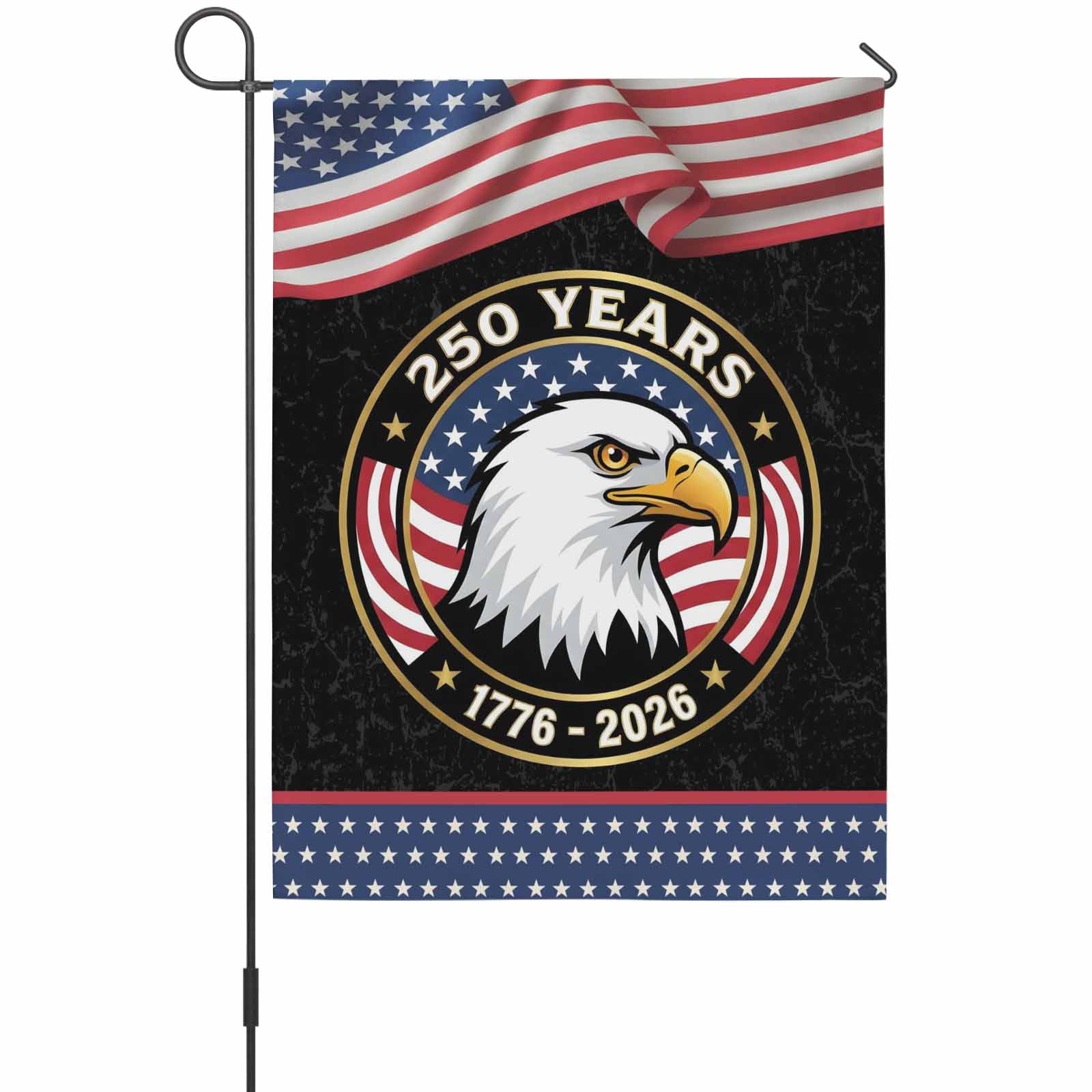 America Years Eagle House Flag 28 x 40 Inches, Independence Day Red ...