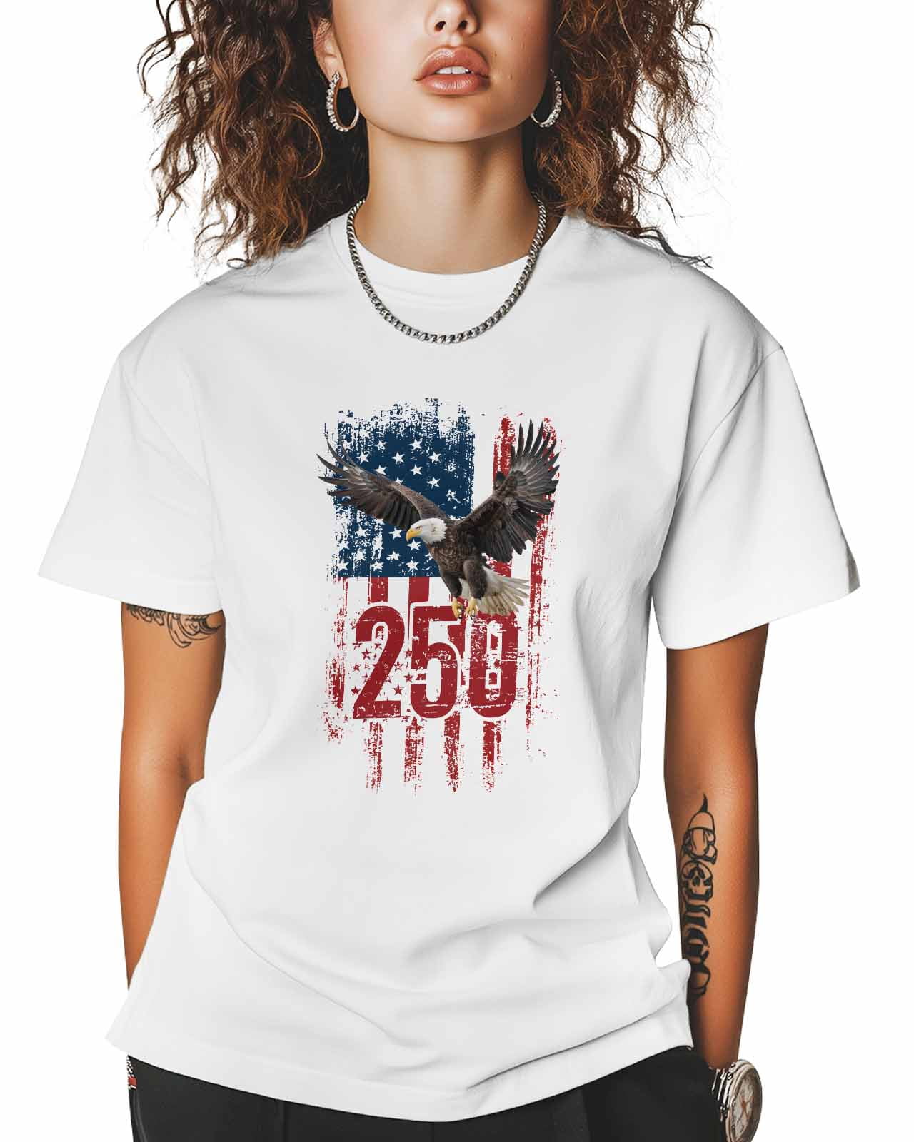 America Years T Shirts for Women Short Sleeve Cotton Crewneck T-Shirt ...