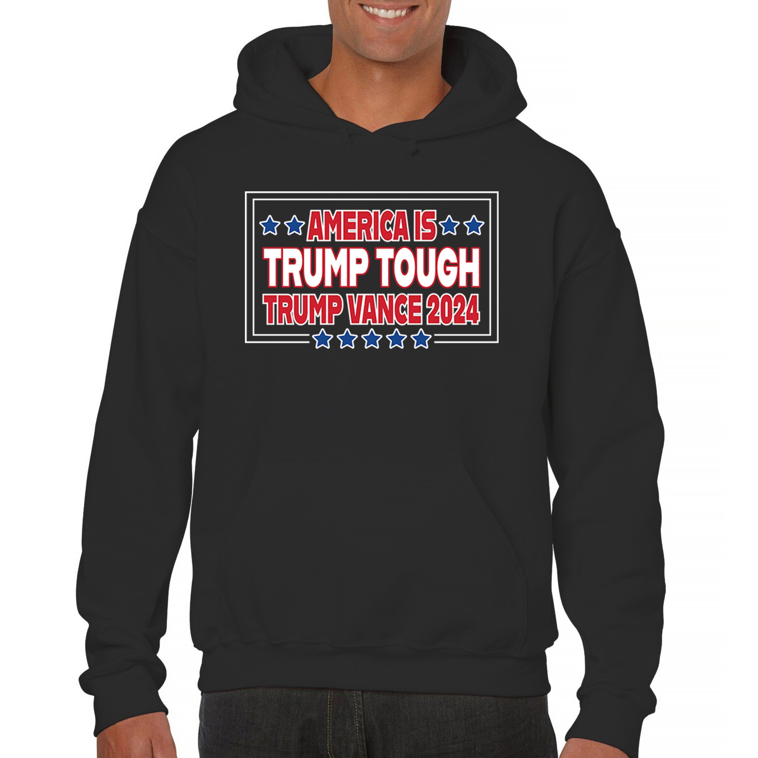 America is Trump Tough 2024 Sweatshirt JD Vance MAGA 47 President Rally ...