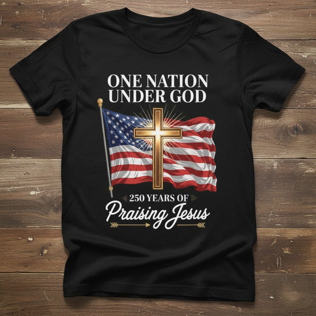 America's 250th Anniversary 250 Years Of Blessing Christian T-Shirt ...