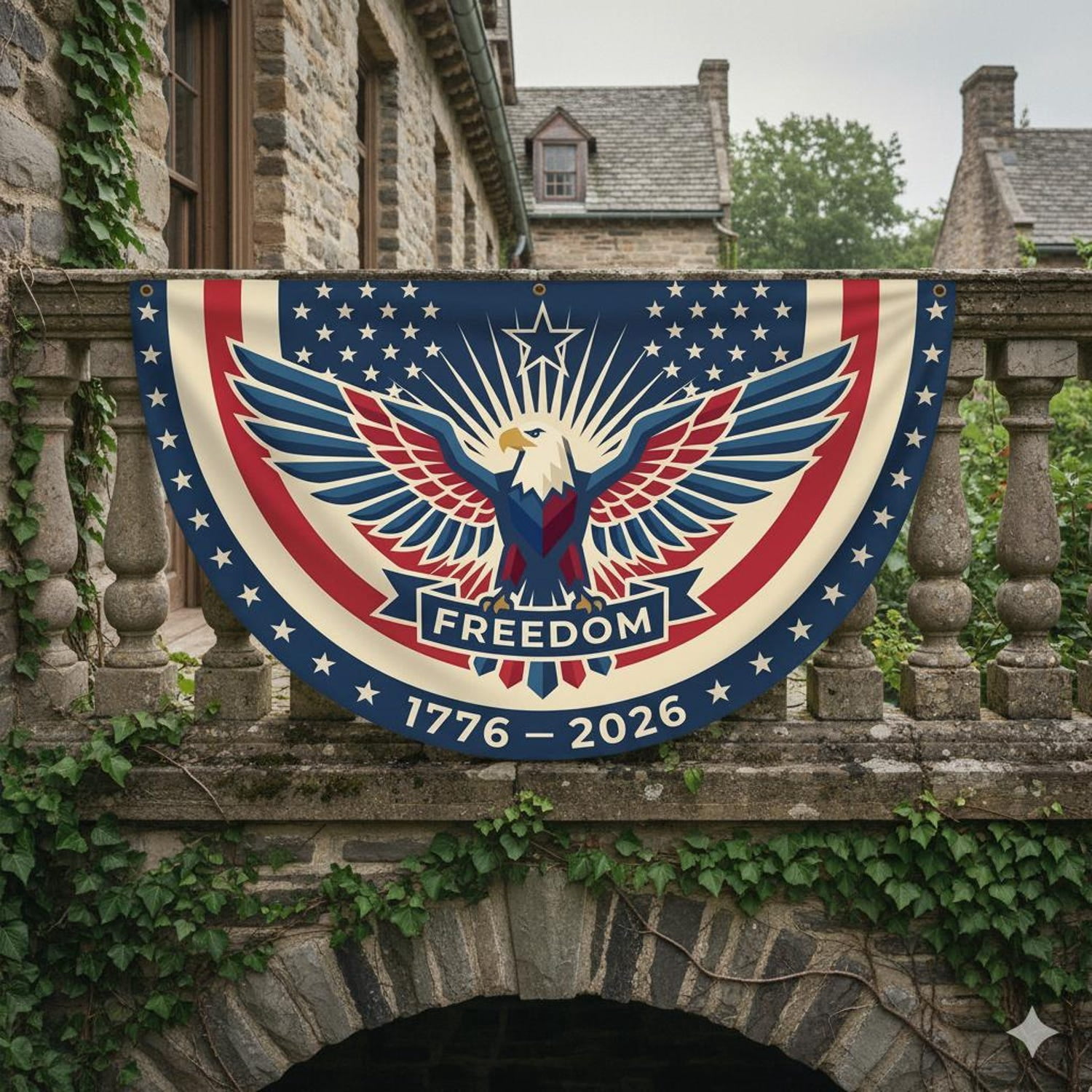 America’s 250th Anniversary Patriotic Eagle Banner, 1776–2026 ...