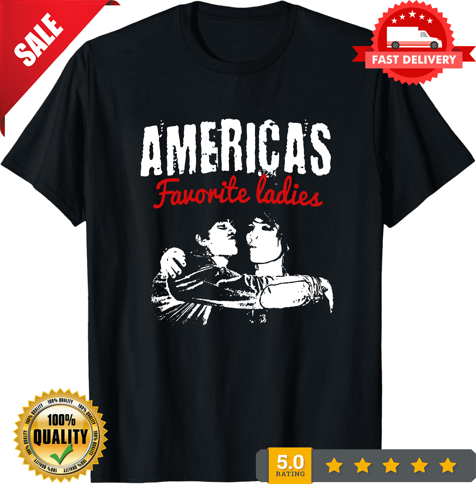 America s Favorite Ladies T-Shirt Jake Webber Johnnie Guilbert ...