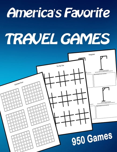 America's Favorite Travel Games Book Connect Four Tic-Tac-Toe Hangman ...