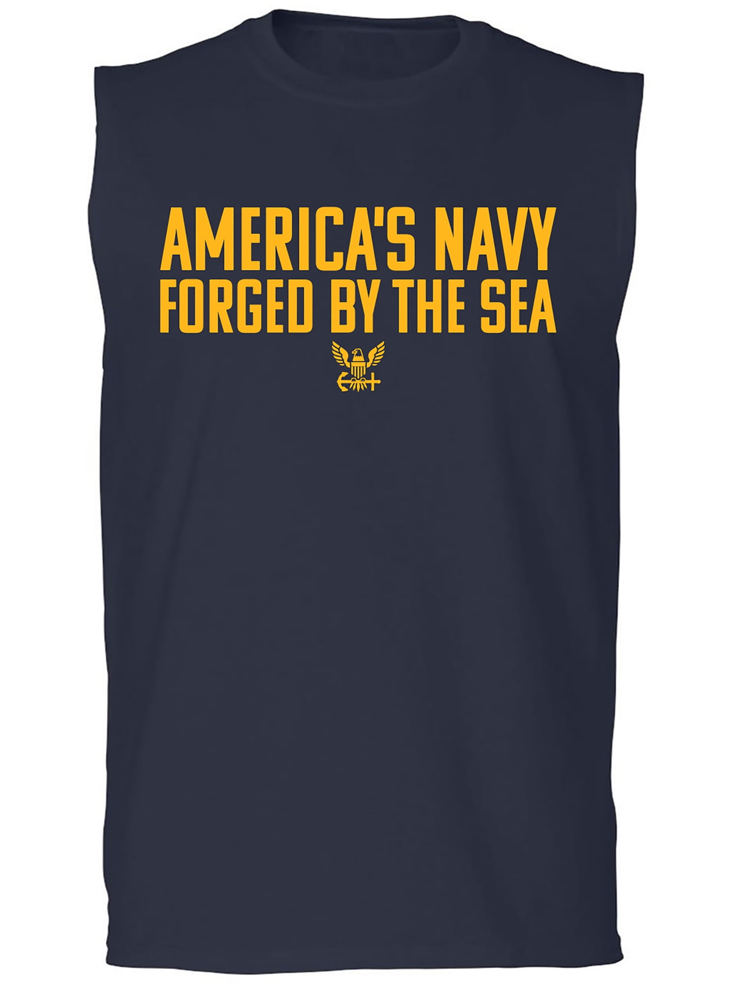 America's Navy Forged By The Sea Adult Sleeveless Tee - Walmart.com