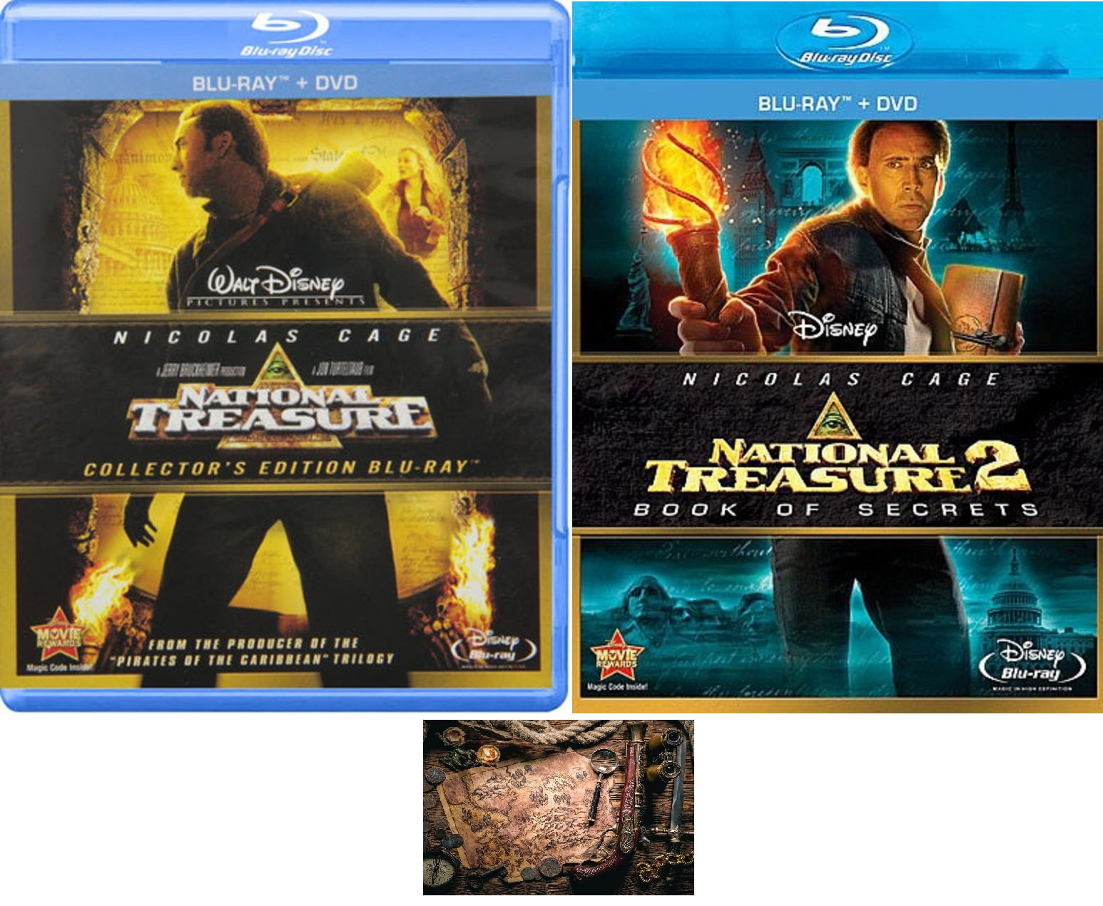 America's Secret Societies Revealed Nicolas Cage is a National Treasure (4-Disc Blu Ray + DVD ...
