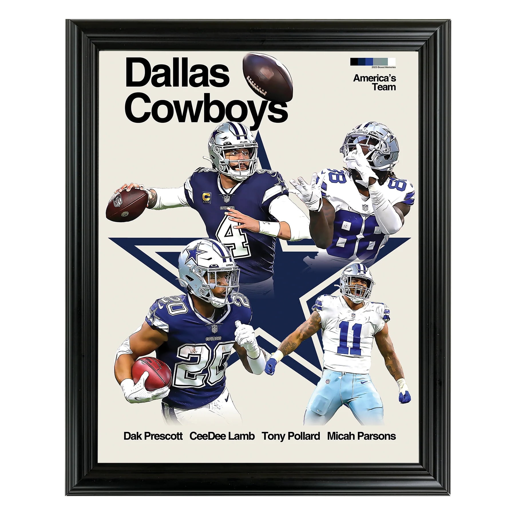 America's Team Framed Sports Art Photo by Thomas Maxwell - Walmart.com