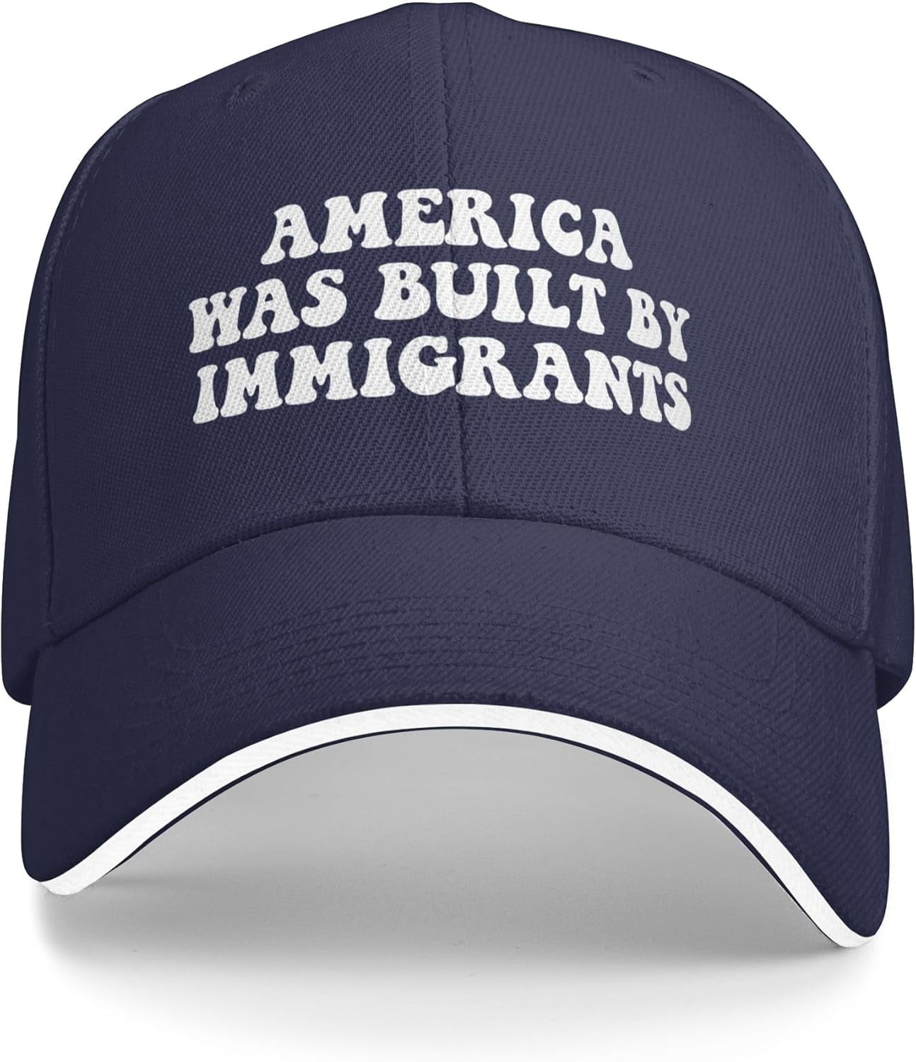 America was Built by Immigrants Hat Support Refugee Rights Baseball Cap for Men Women Trucker ...