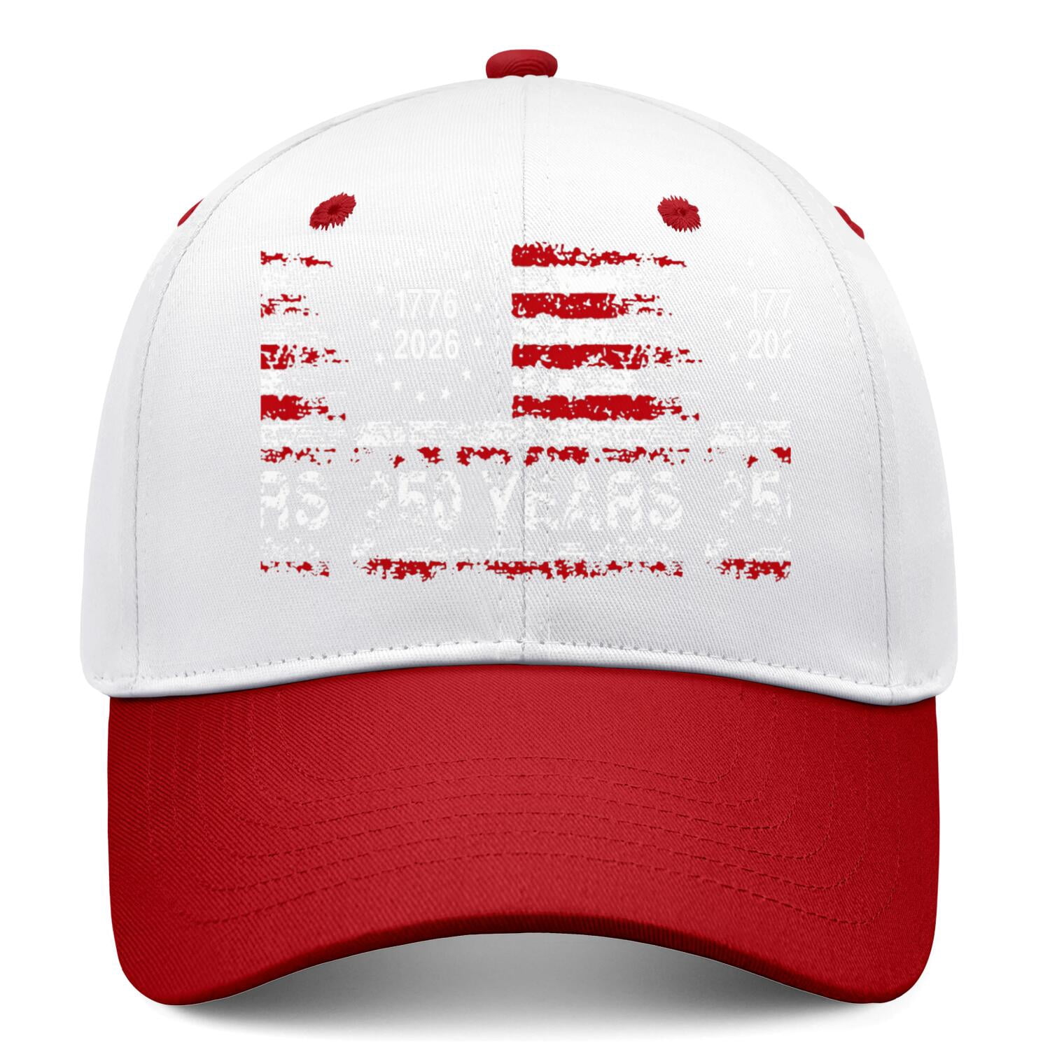 American 250 Years Anniversary 1776-2026 Red White Blue Heart Cap ...