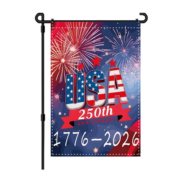 American 250 Years of Blessing Flag - Polyester Double-sided Yard Flags ...