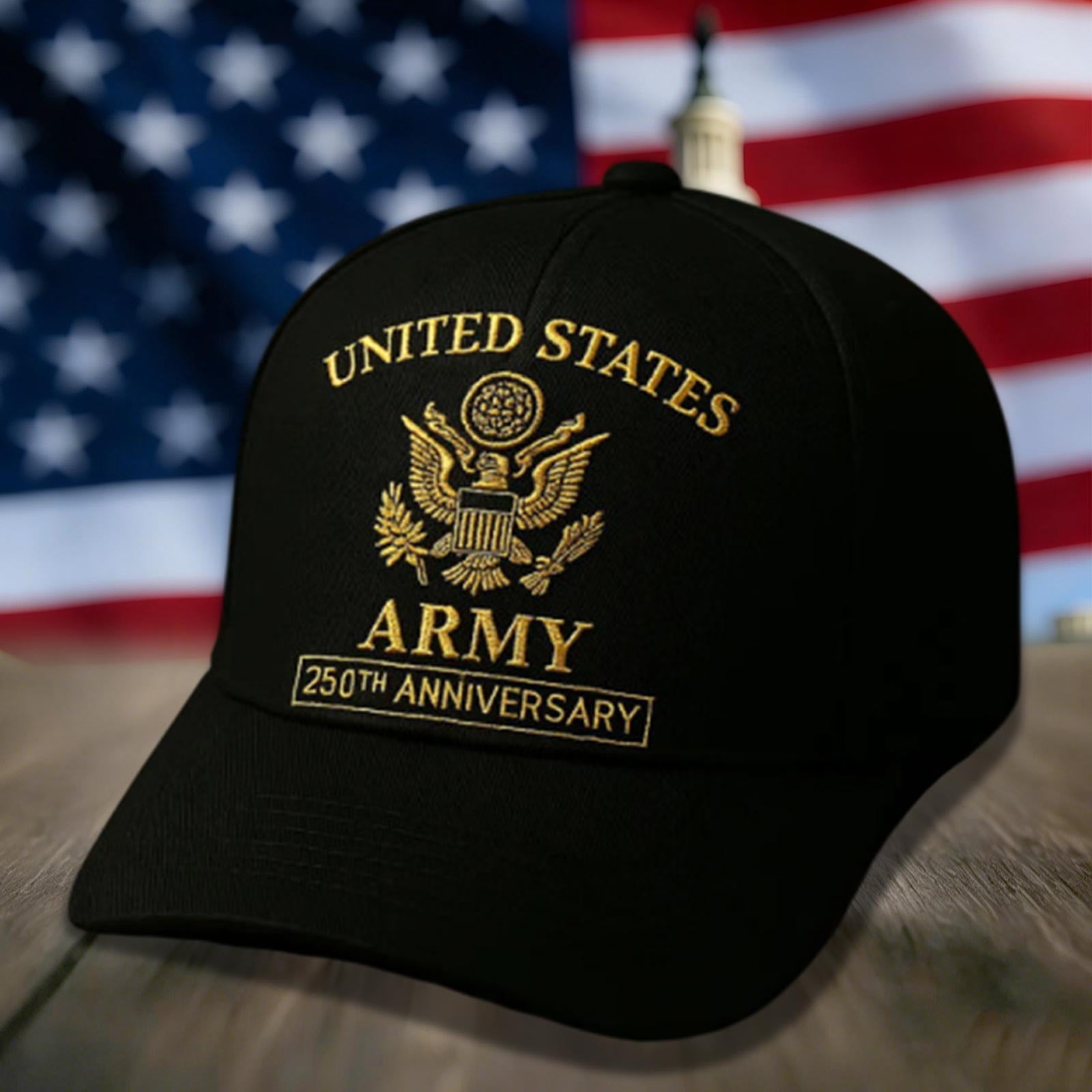 American 250th Anniversary Hat Baseball Cap Gold Eagle Flag Lady ...