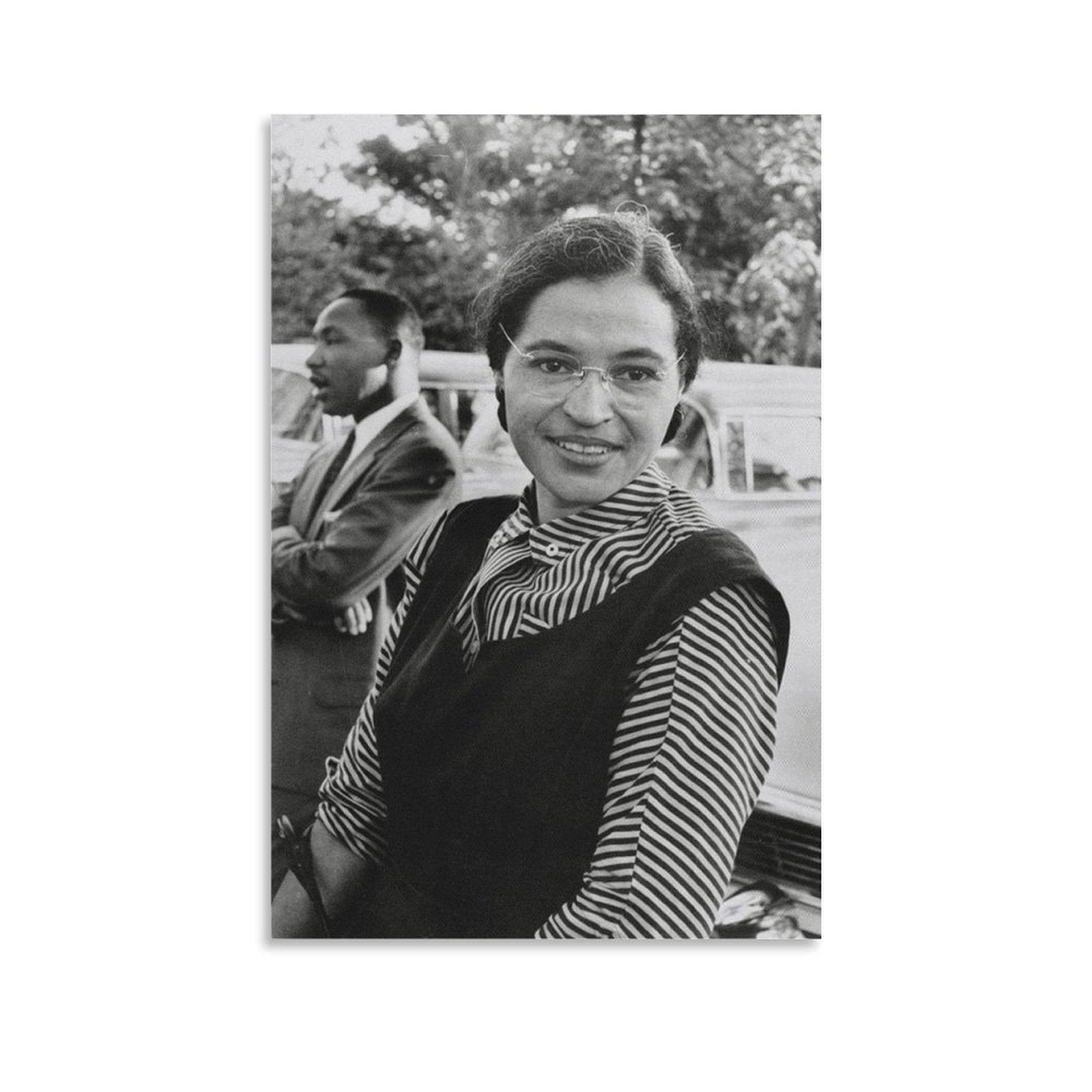 American Activist in The Civil Rights Movement Rosa Parks Retro Poster ...