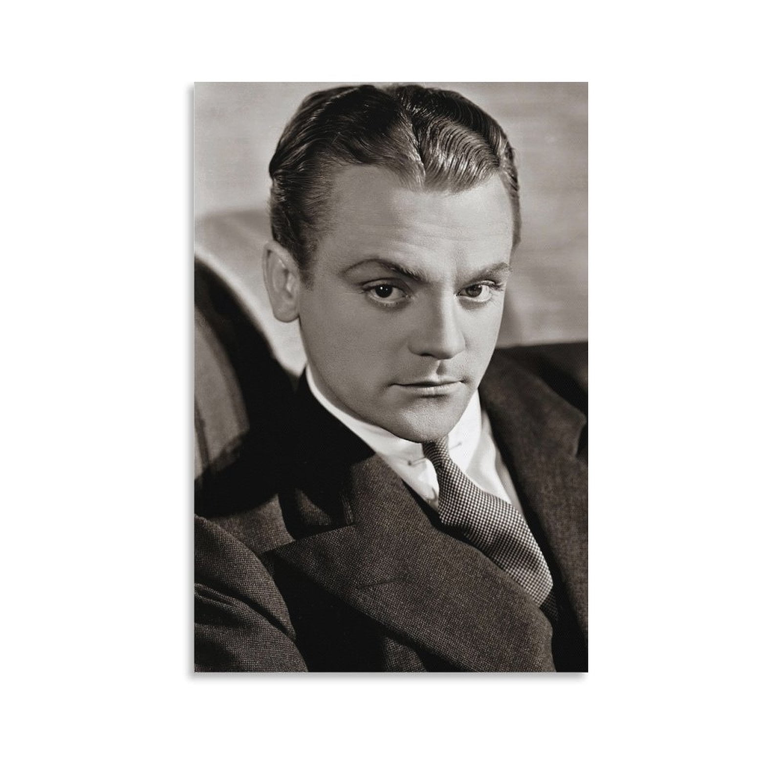 American Actor And Dancer James Cagney Black And White Poster Poster ...