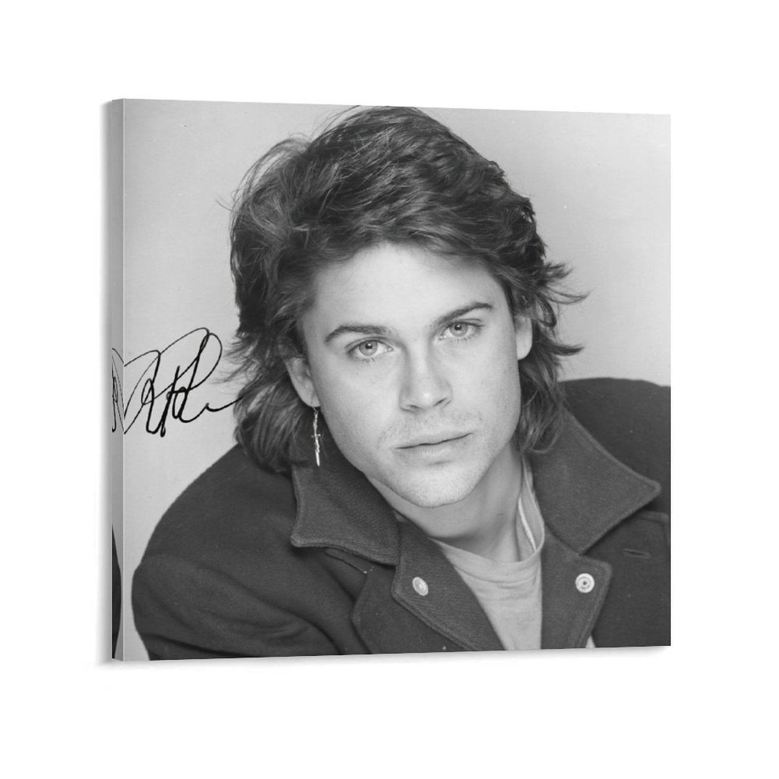 American Actor Rob Lowe Black And White Signature Poster Posters Wall ...