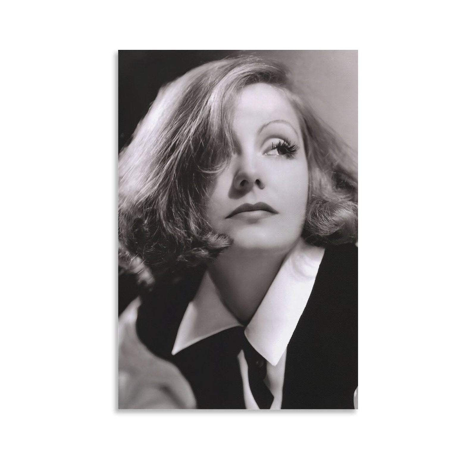 American Actress Greta Garbo Black And White Poster Print Photo Art ...