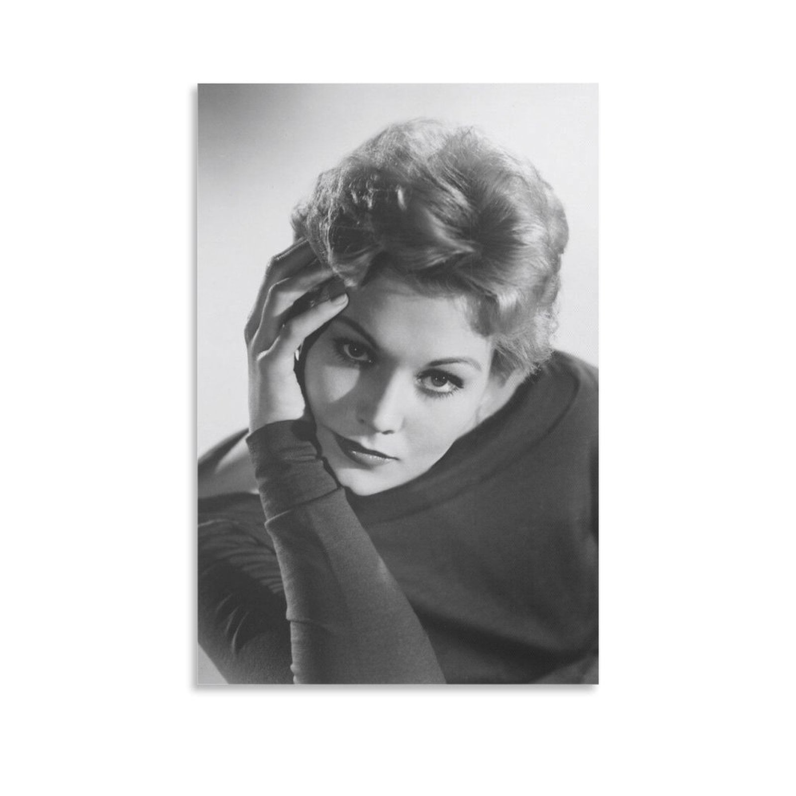 American Actress Kim Novak Black And White Celebrity Retro Poster ...