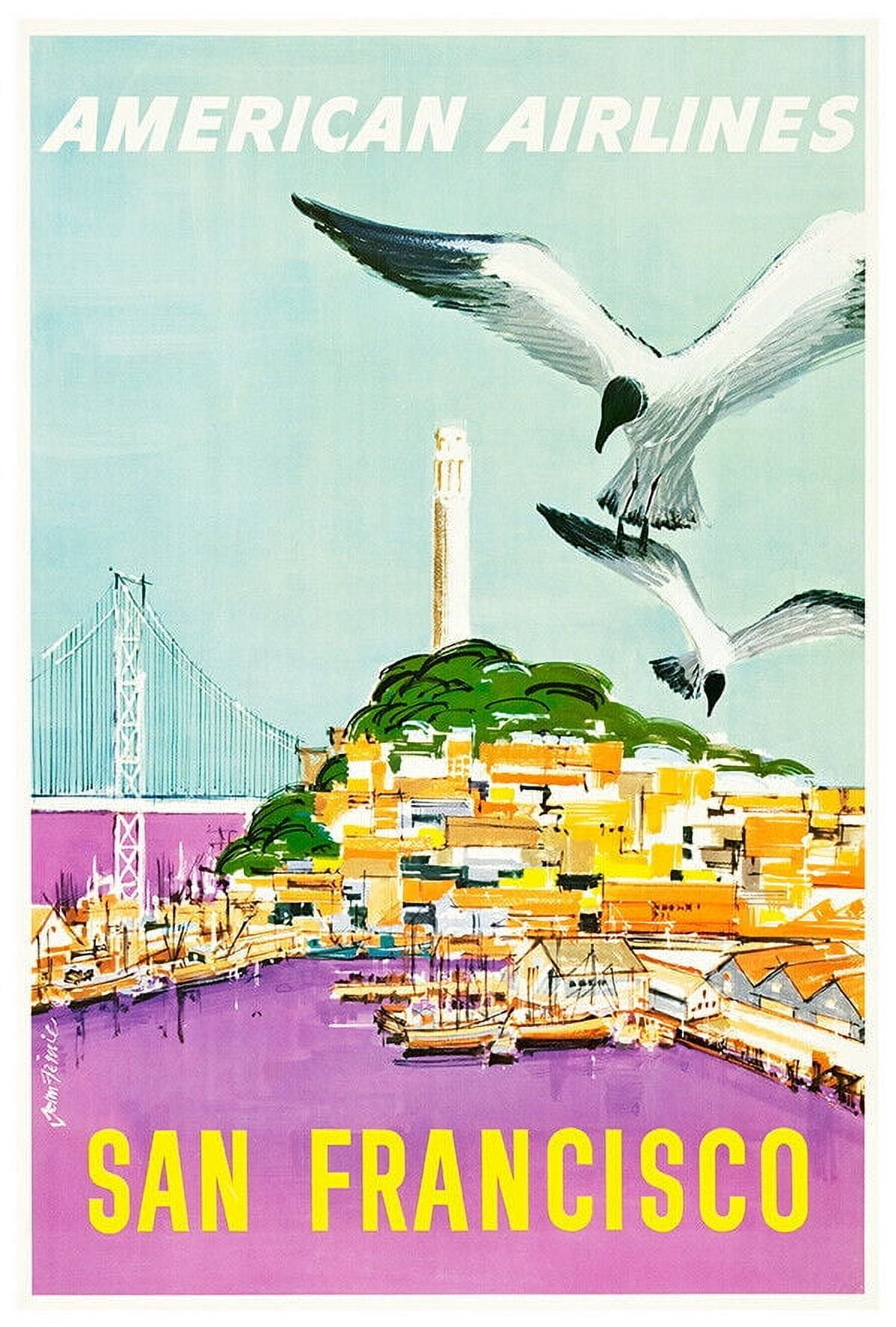 American Airlines - San Francisco - California - Vintage Airline Travel ...