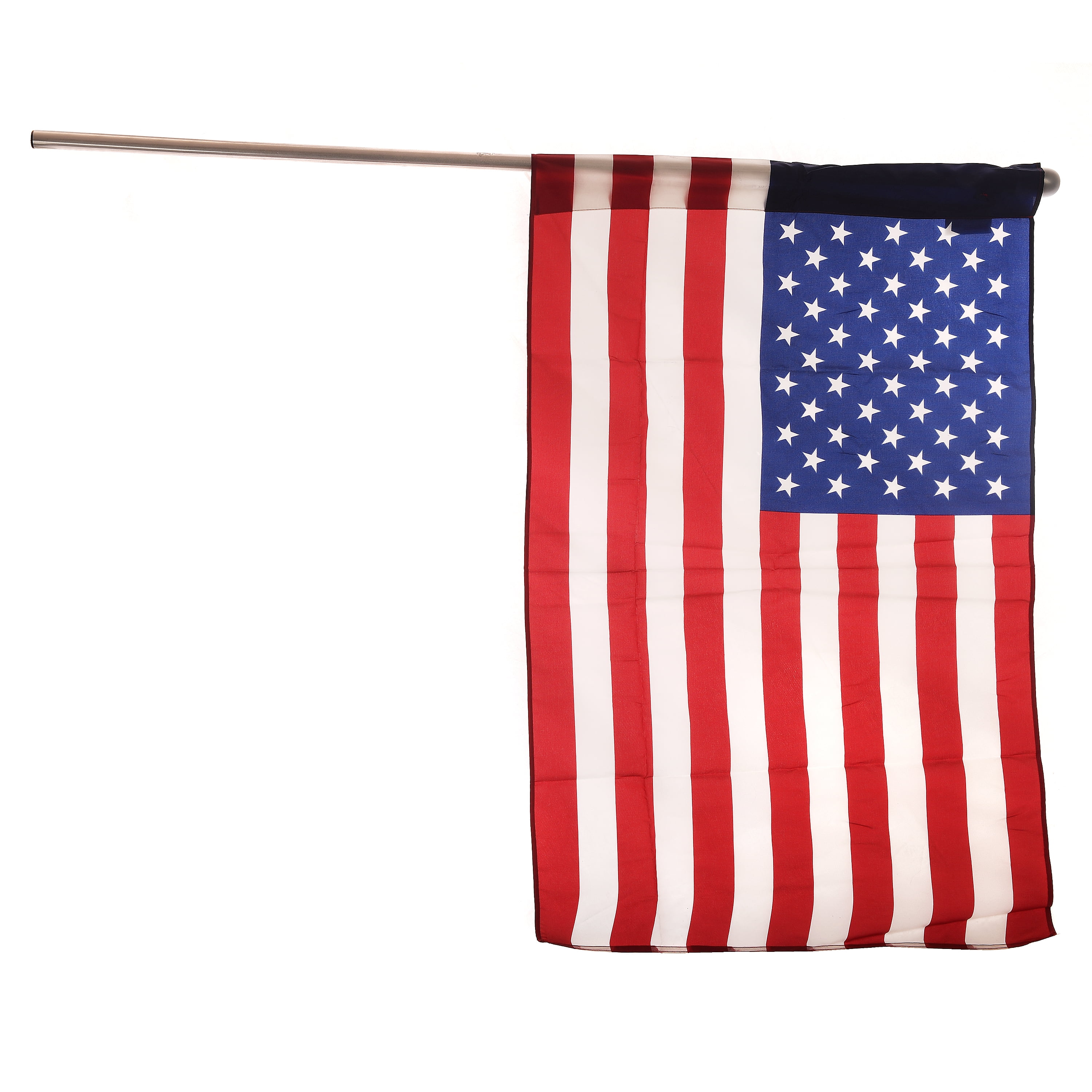American Aluminum Flag Kit, 5' with Nylon U.S. Banner, 2.5' x 4' by ...