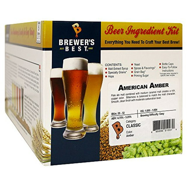 American Amber Homebrew Beer Ingredient Kit - Walmart.com