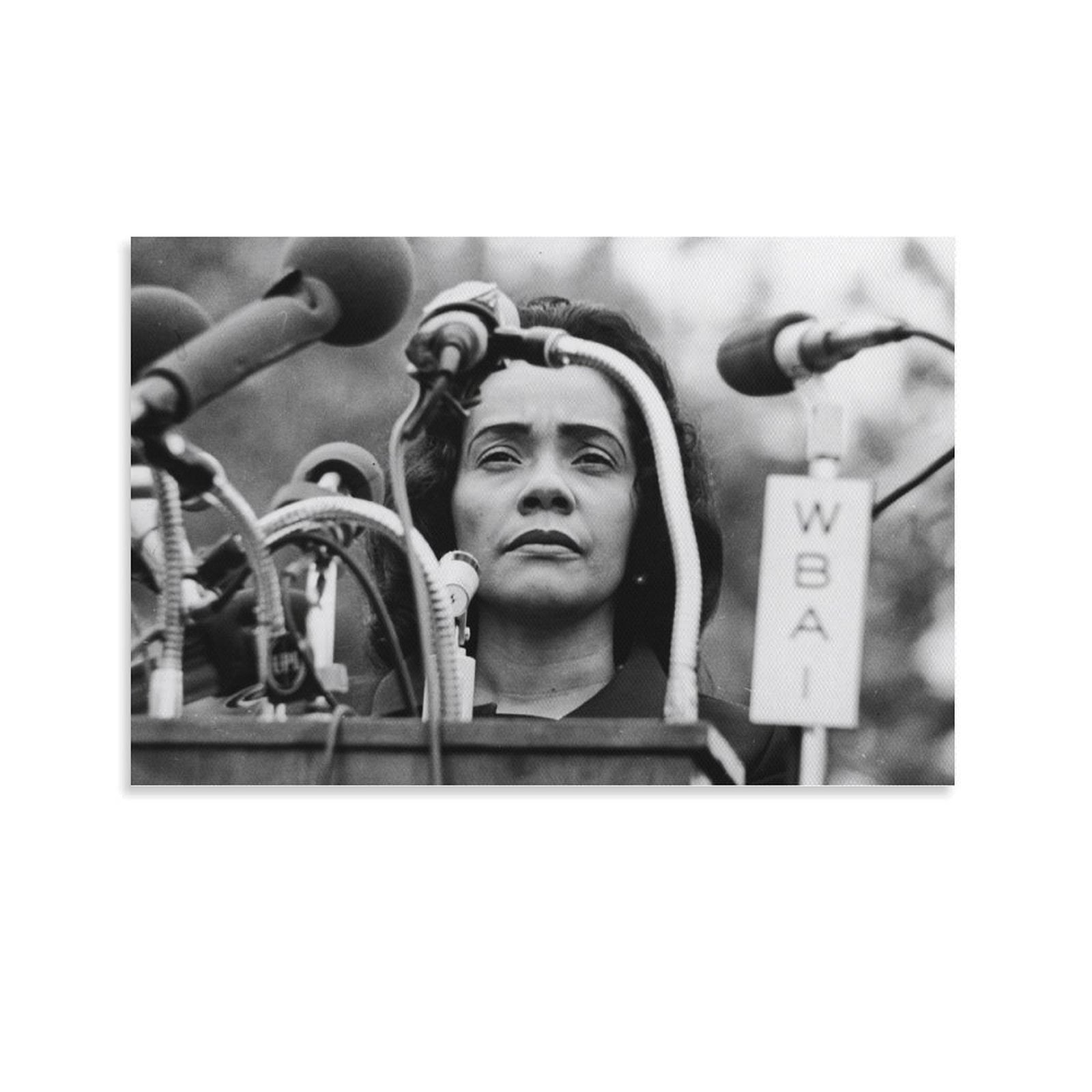 American Anti–death Penalty Activists Coretta Scott King Retro Poster ...