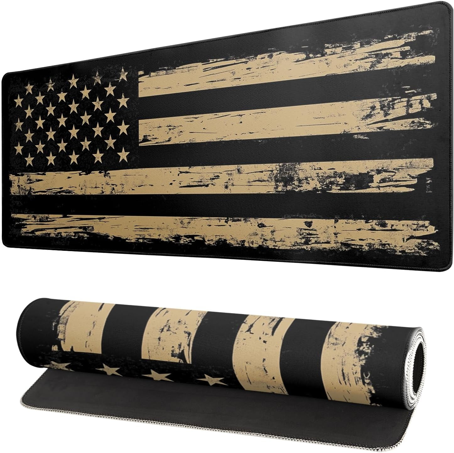 American Antique Flag Mouse Pad 31.5x11.8 Inch Full Desk American ...