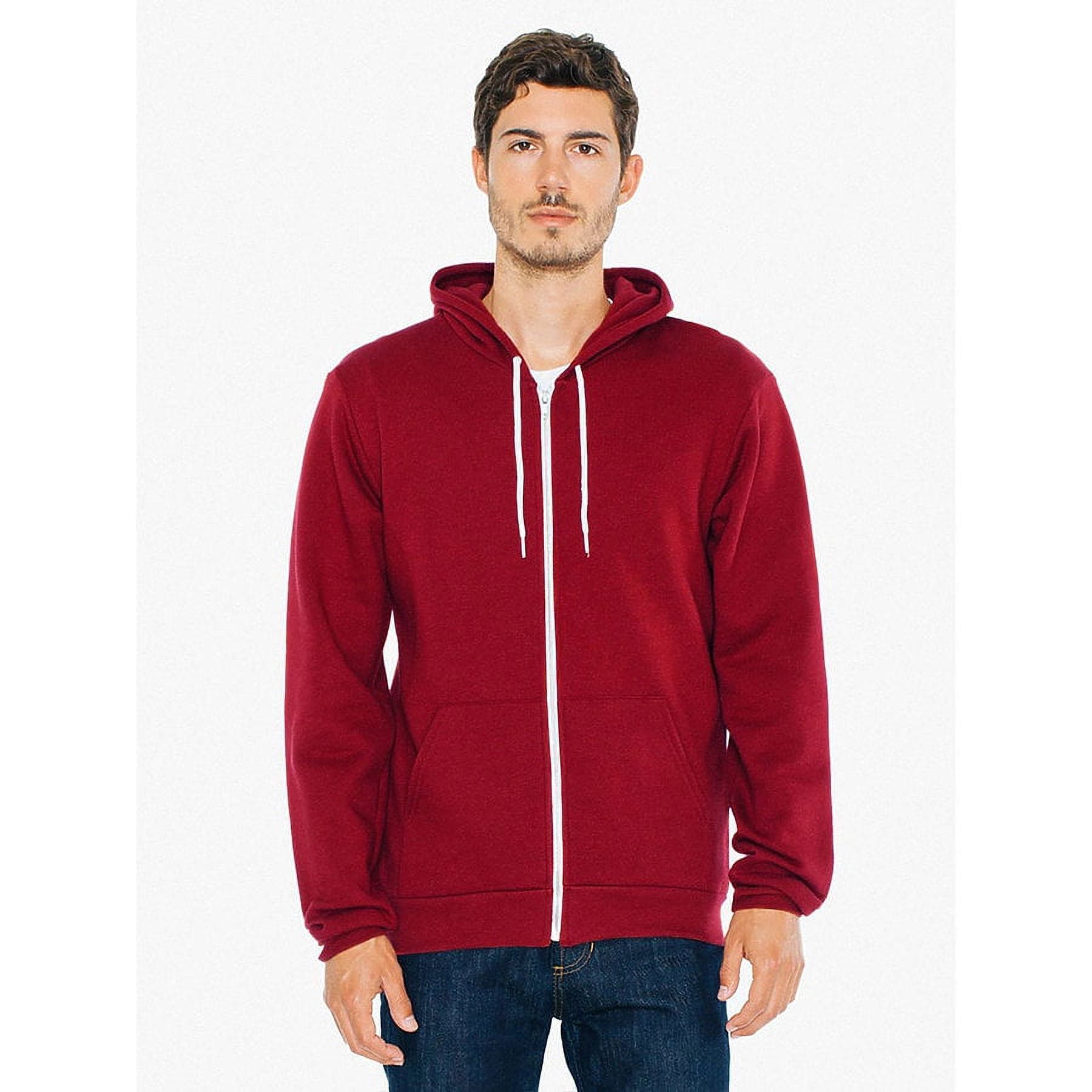 American Apparel Unisex Flex Fleece Full-Zip Hoodie - Walmart.com