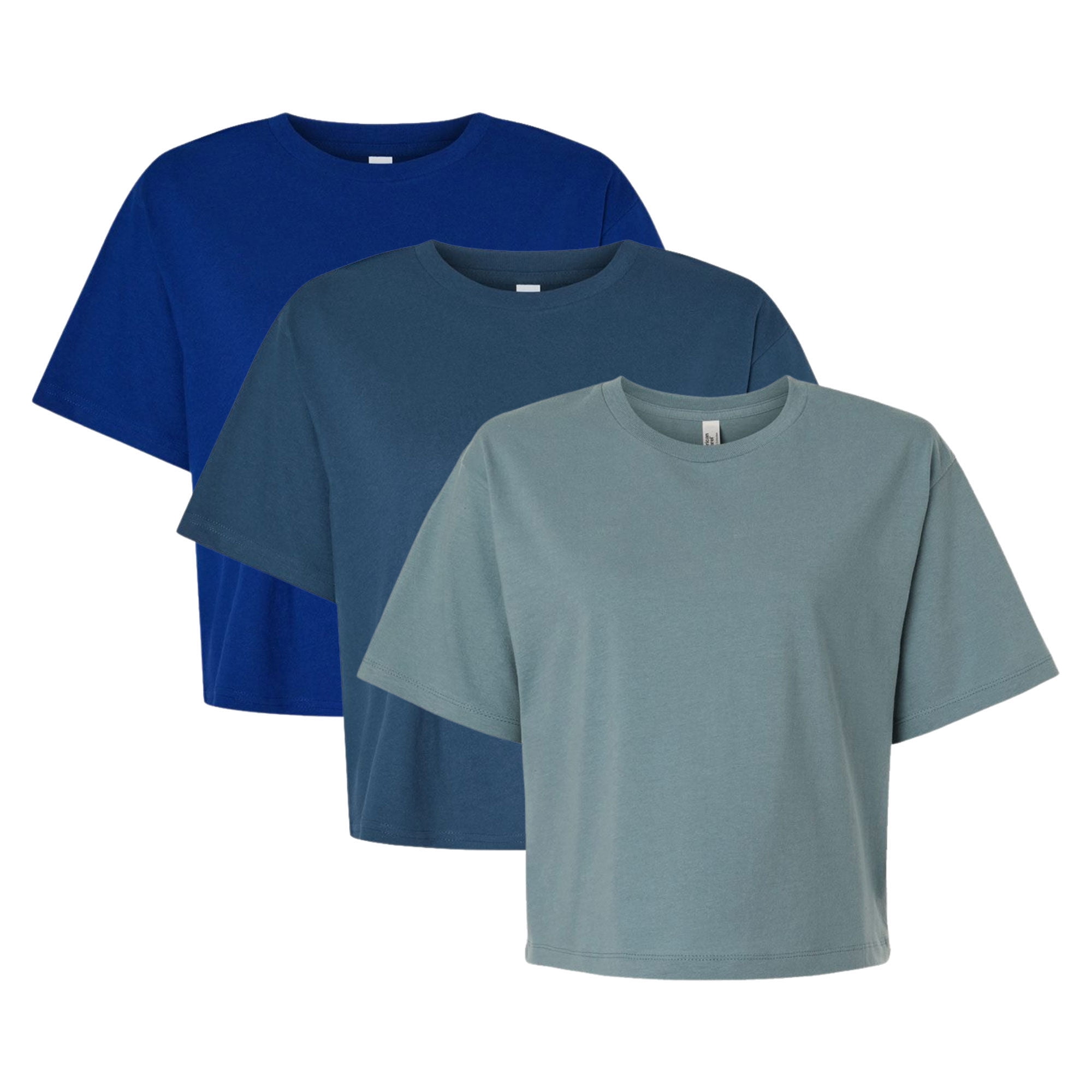 American Apparel Women’s Fine Jersey Boxy T-Shirt 100% Cotton, Plain ...