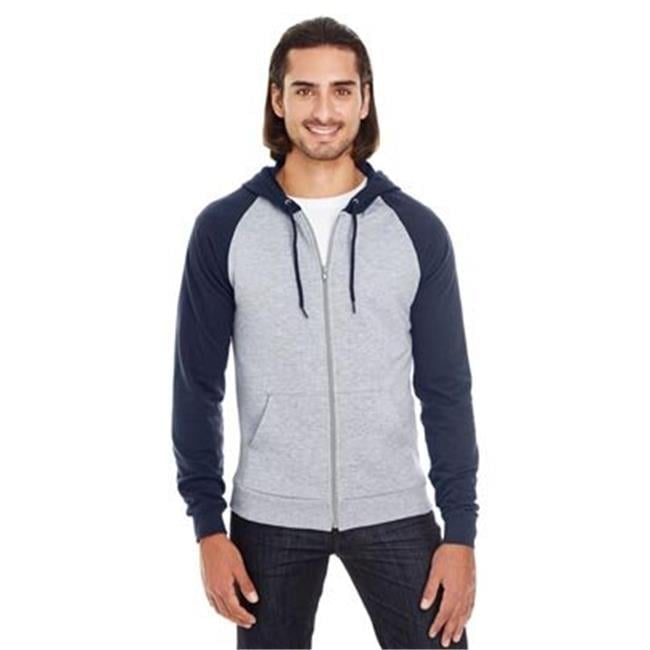 American Apparel Womens California Fleece Zip Hoodie 5497W -HTHR Grey ...