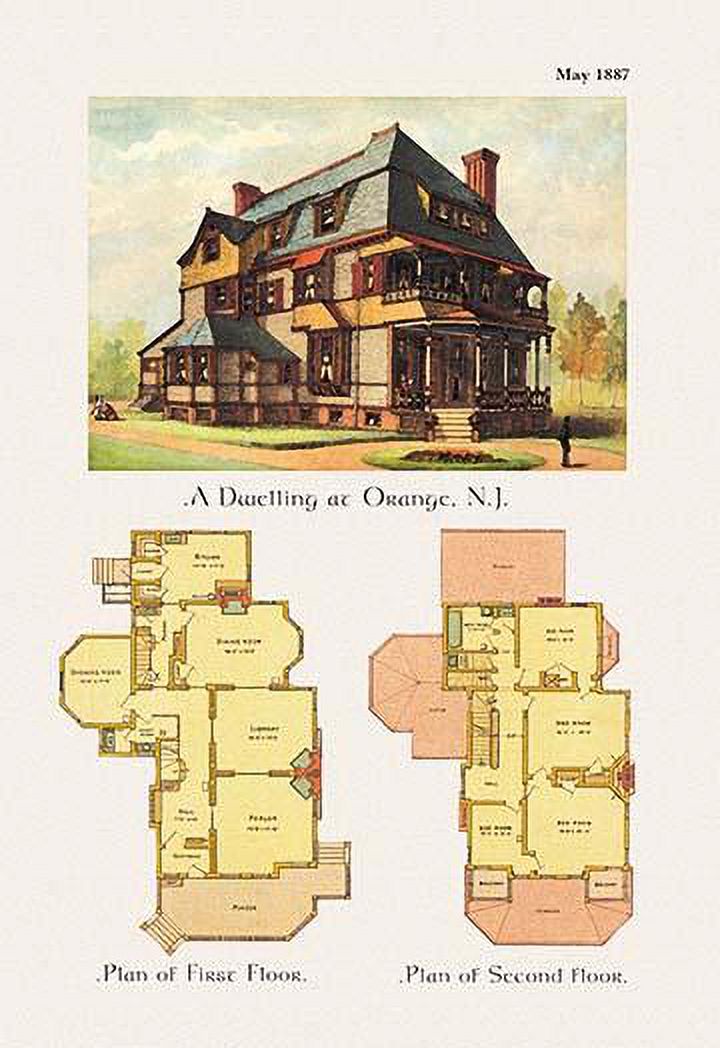 American Architecture of the Victorian Period with an illustration of ...