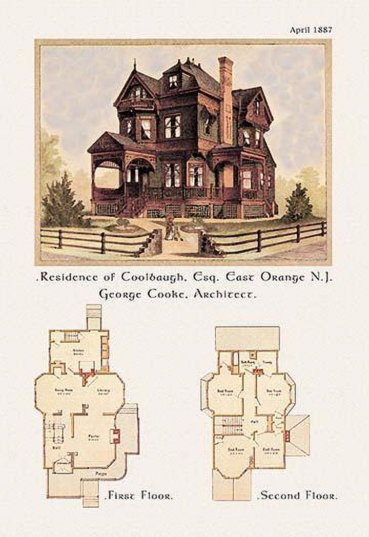 American Architecture of the Victorian Period with an illustration of ...