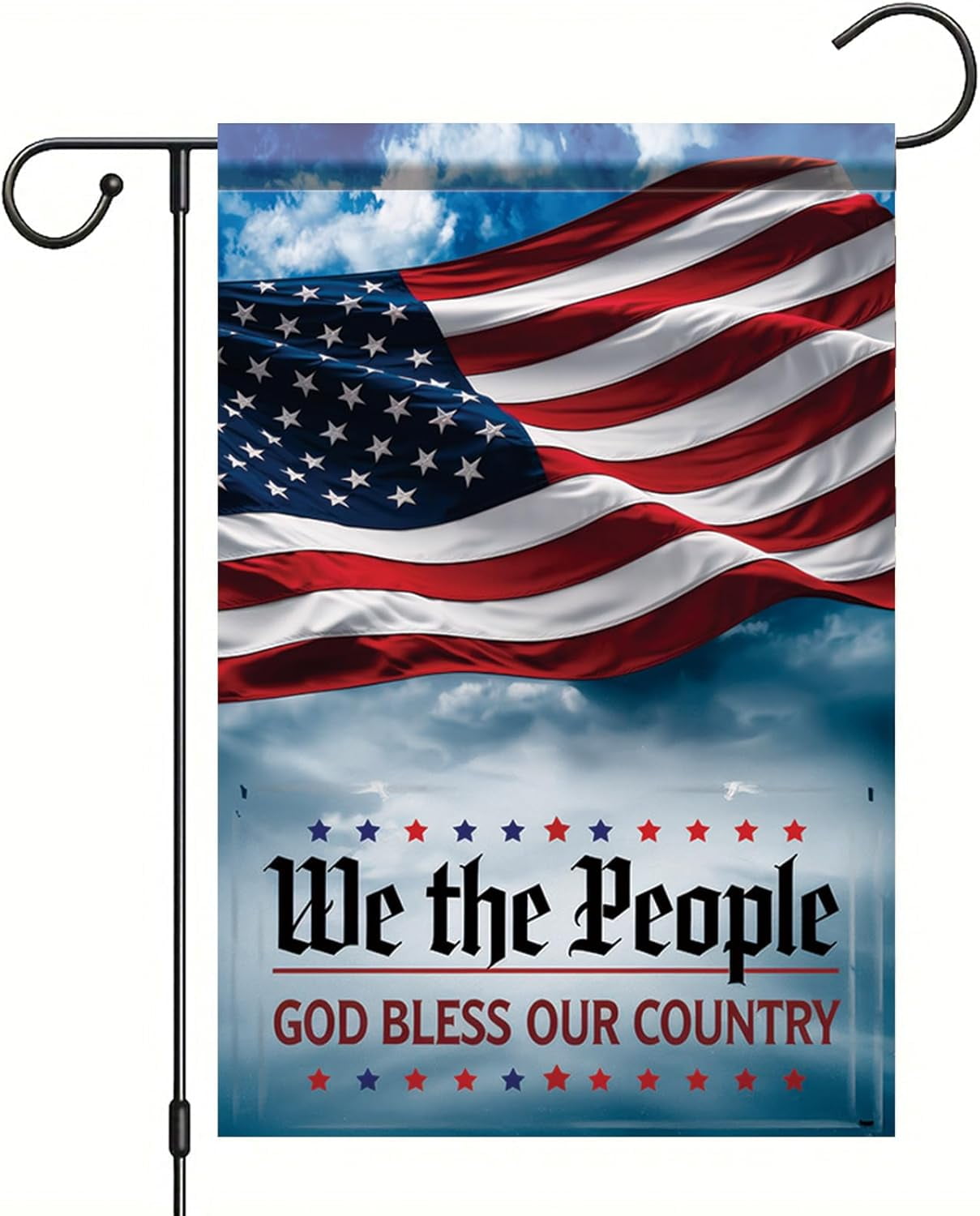 American Army Veteran Garden Flag American Eagle Military Flag Double ...