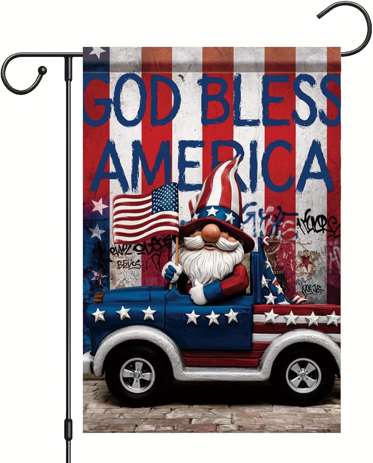 American Army Veteran Garden Flag American Eagle Military Flag Double ...