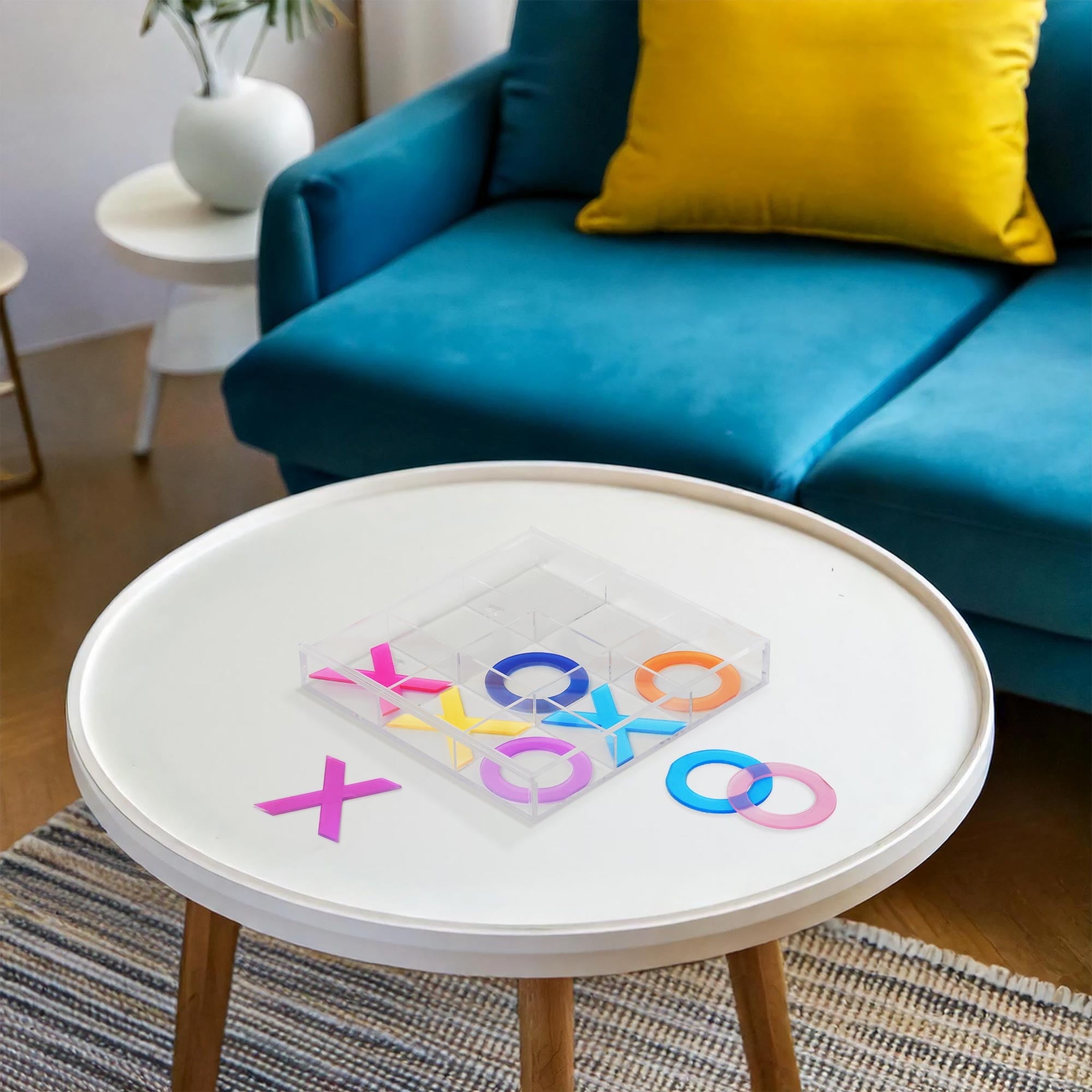 American Art Decor Acrylic Tic Tac Toe Board Game Set X's & O's ...