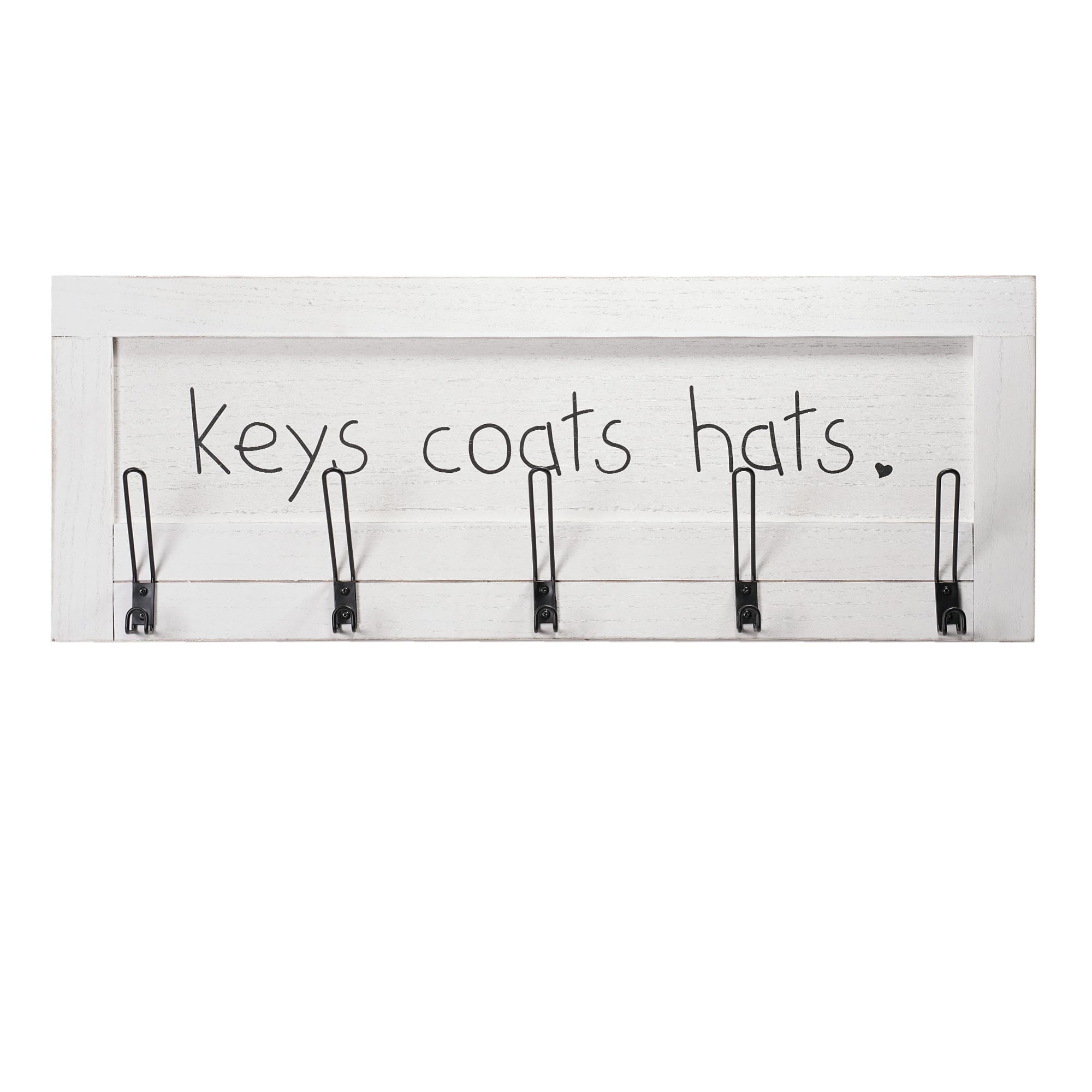 American Art Decor Addie Joy Keys Coats Hats Holder Wall Hanging ...