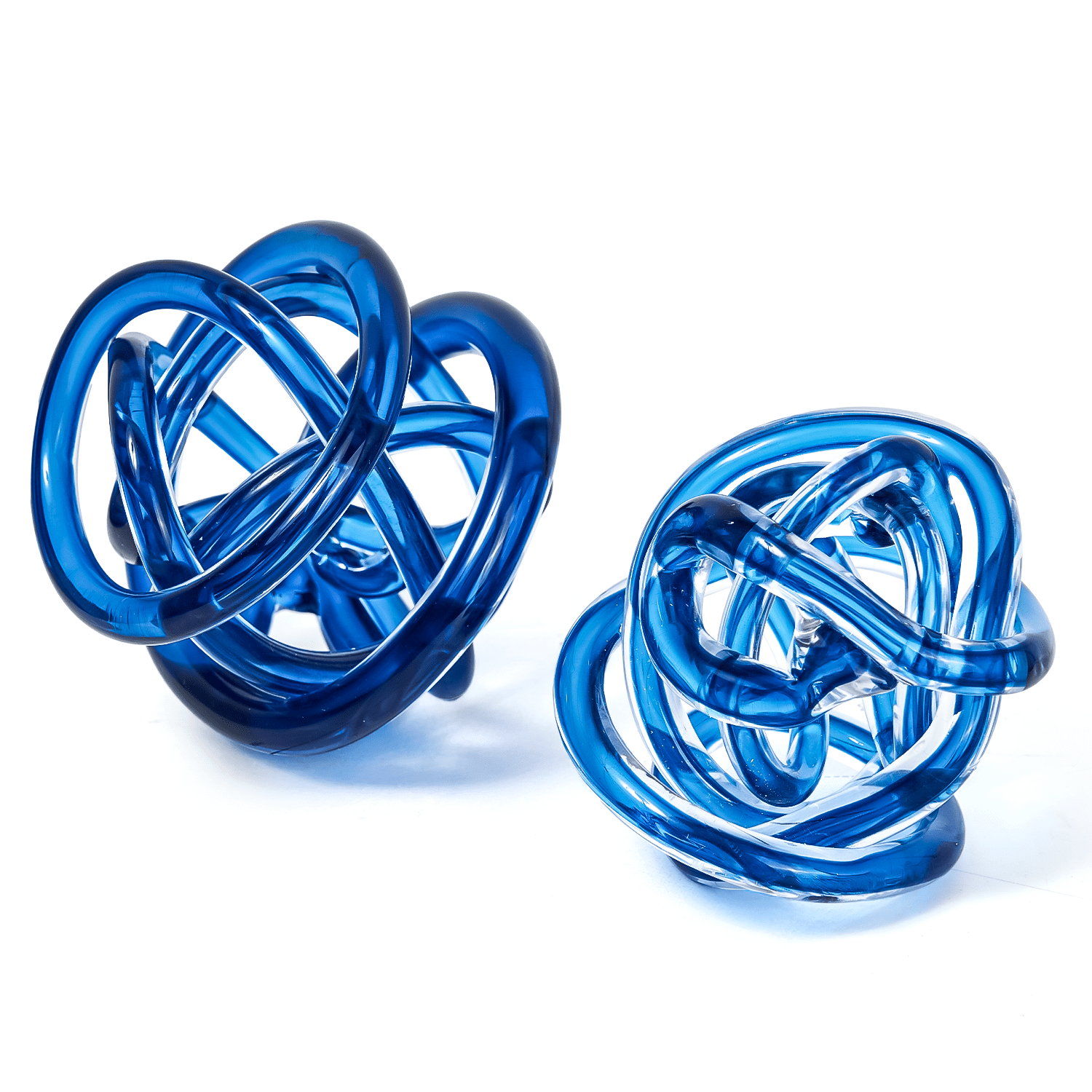 American Art Decor As the Tides Turn Table Top Knots, Blue - 5.91" x 5. ...