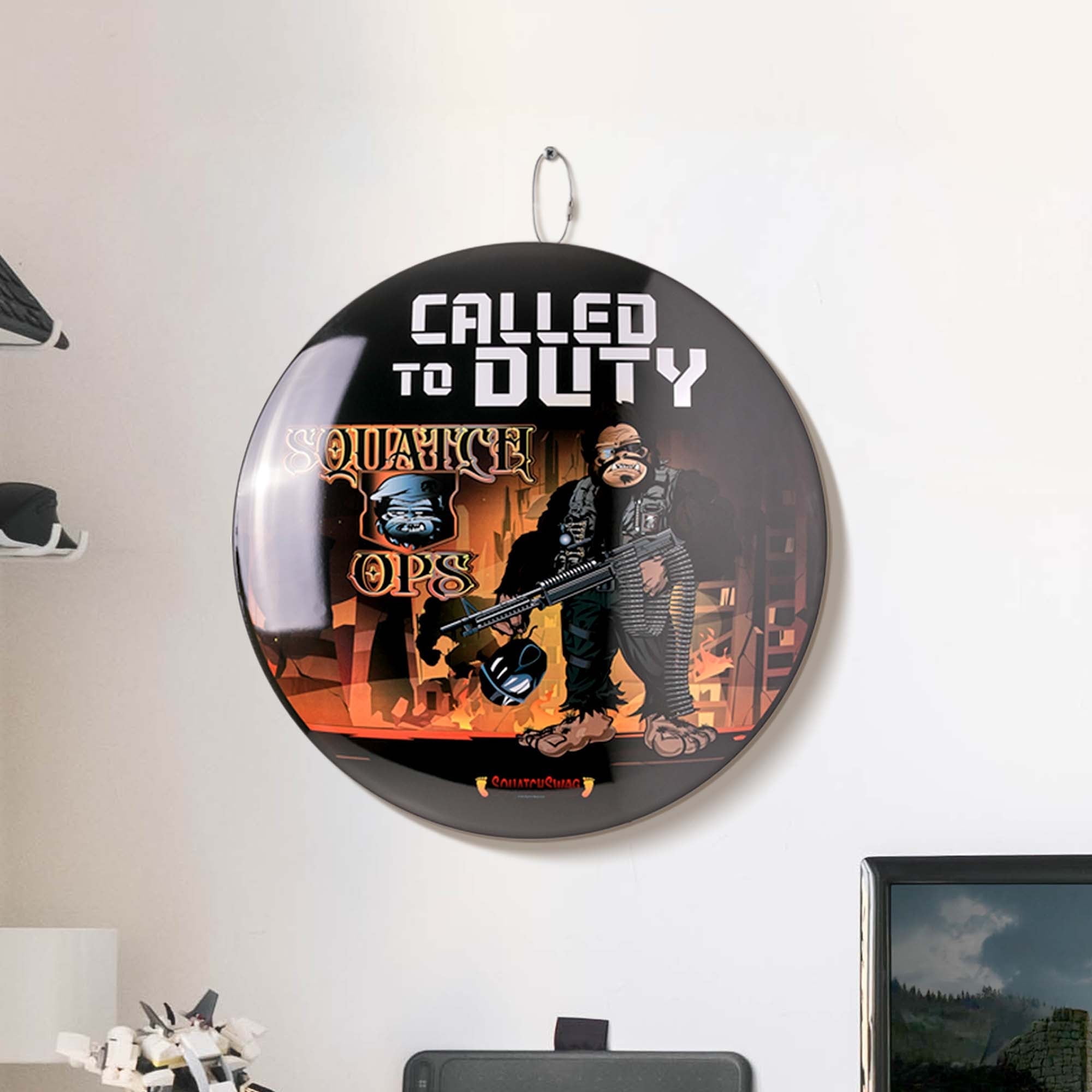 American Art Decor Bigfoot Call to Duty Metal Wall Art 15 ...
