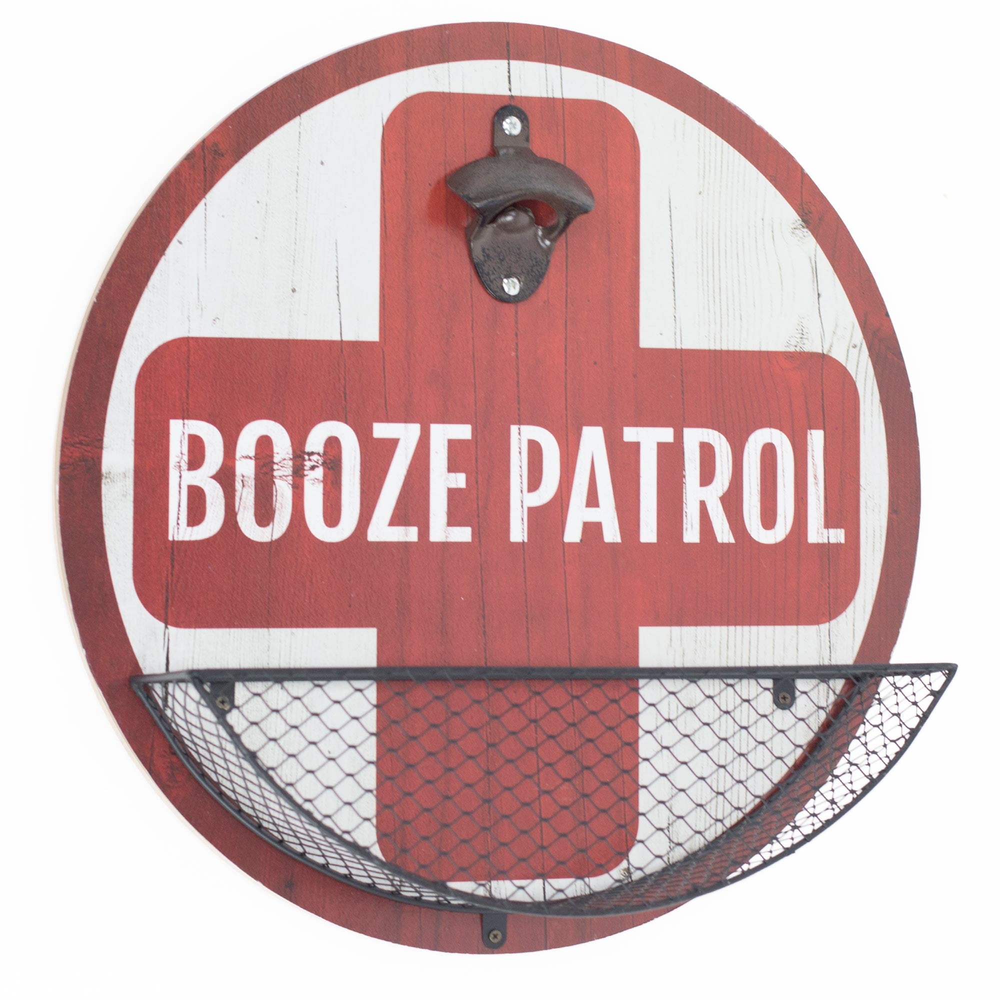 American Art Decor Bottle Cap Opener & Catcher Metal Wall Art Sign ...